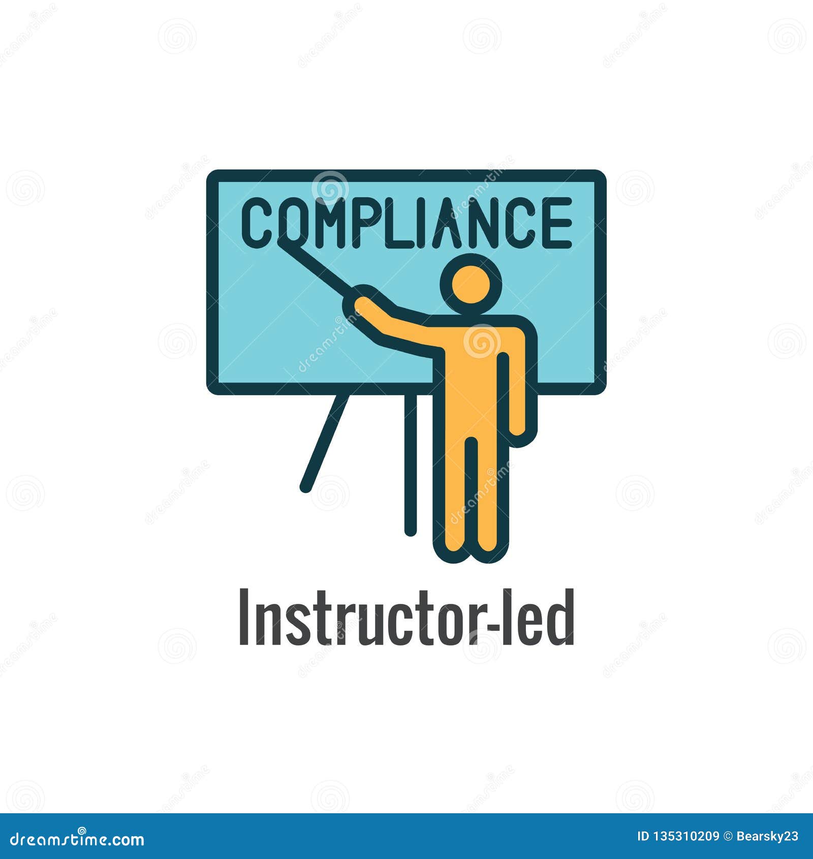Compliance Instruction - Testing Icons with Instructor Teaching Worker ...