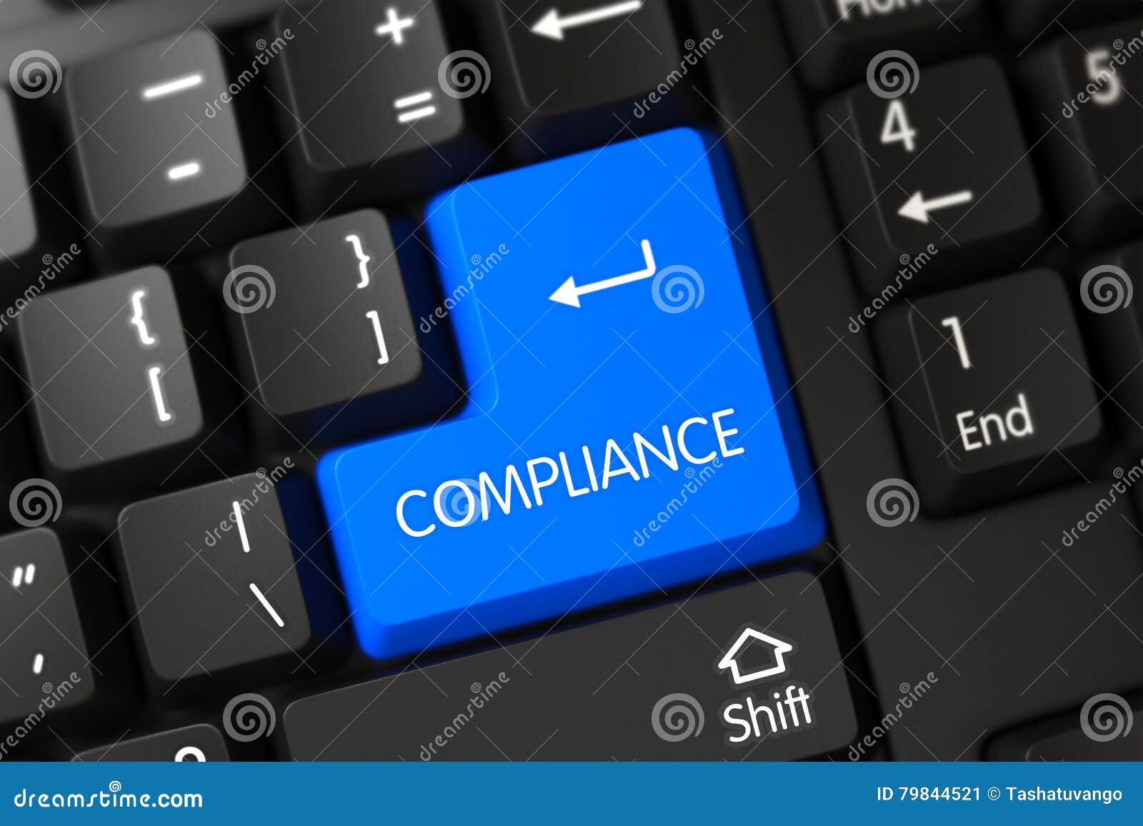 Compliance - Modernized Key. 3D. Stock Image - Image of consent, enter ...