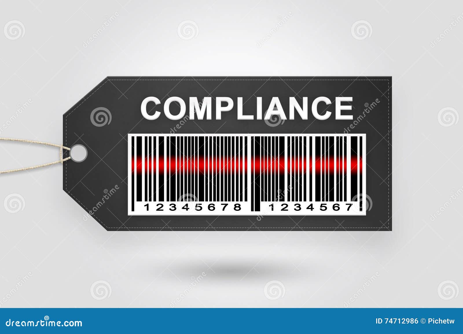 Compliance price tag stock illustration. Illustration of compliant ...
