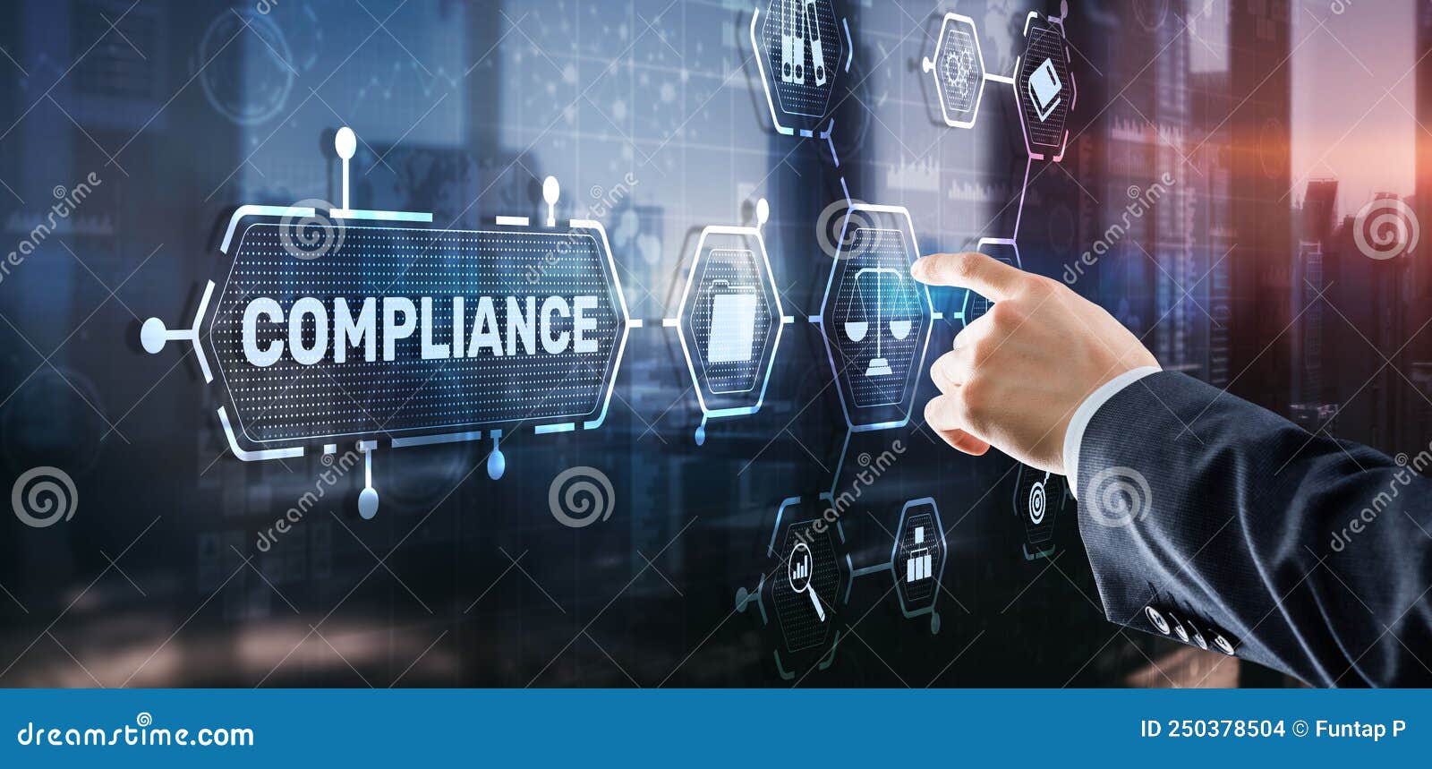 Compliance Regulation Business Technology Concept. Risk Control and ...