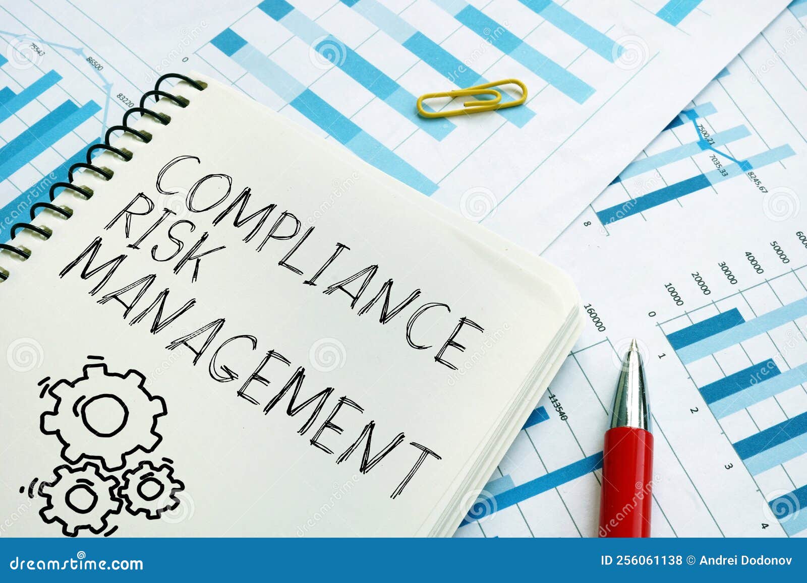 Compliance Risk Management is Shown Using the Text Stock Photo - Image ...