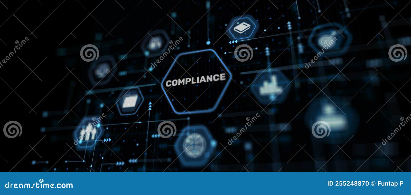 Compliance Rules Law Business Technology Concept Abstract Illustration ...