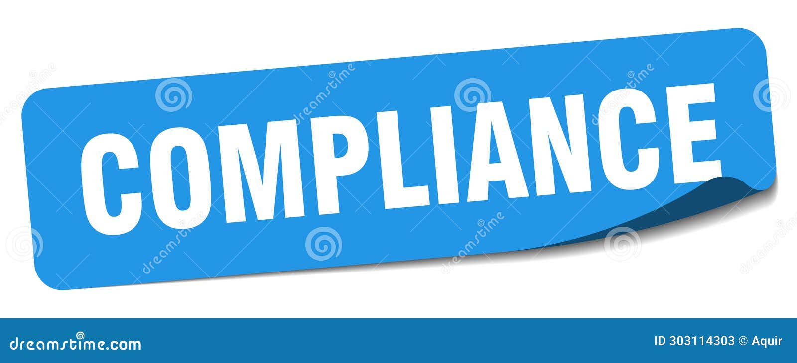 Compliance Sticker. Compliance Label Stock Vector - Illustration of ...