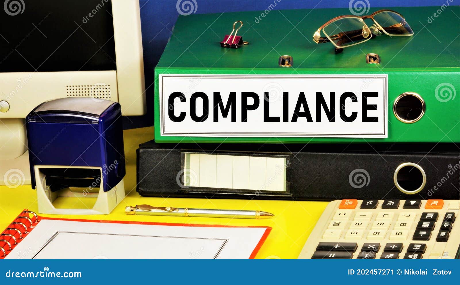 Compliance. Text Label on the Folder Office of the Registrar Stock ...