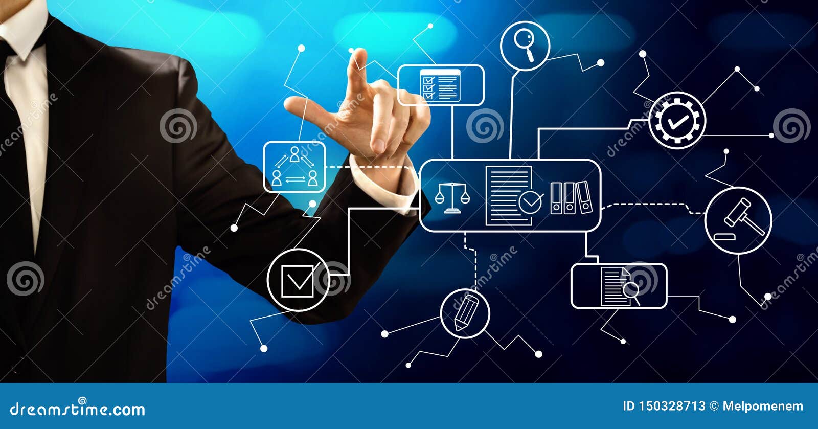 Compliance Theme with Businessman Stock Image - Image of guidelines ...