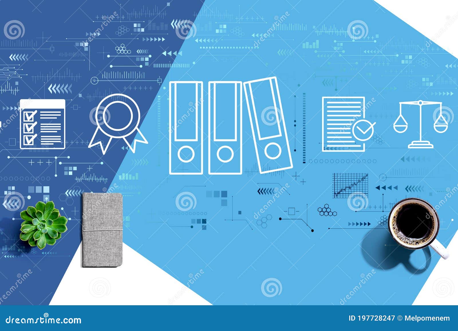 Compliance Theme with a Cup of Coffee Stock Image - Image of business ...