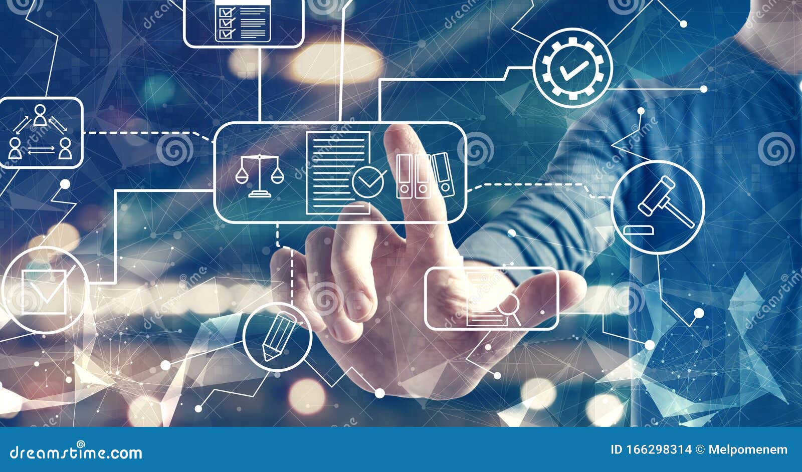 Compliance Flowchart Hand Drawing On Blackboard Stock Photo ...
