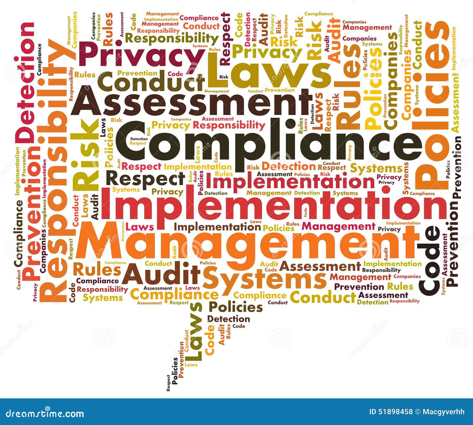 Compliance Word On Blue Royalty-Free Stock Photo | CartoonDealer.com ...