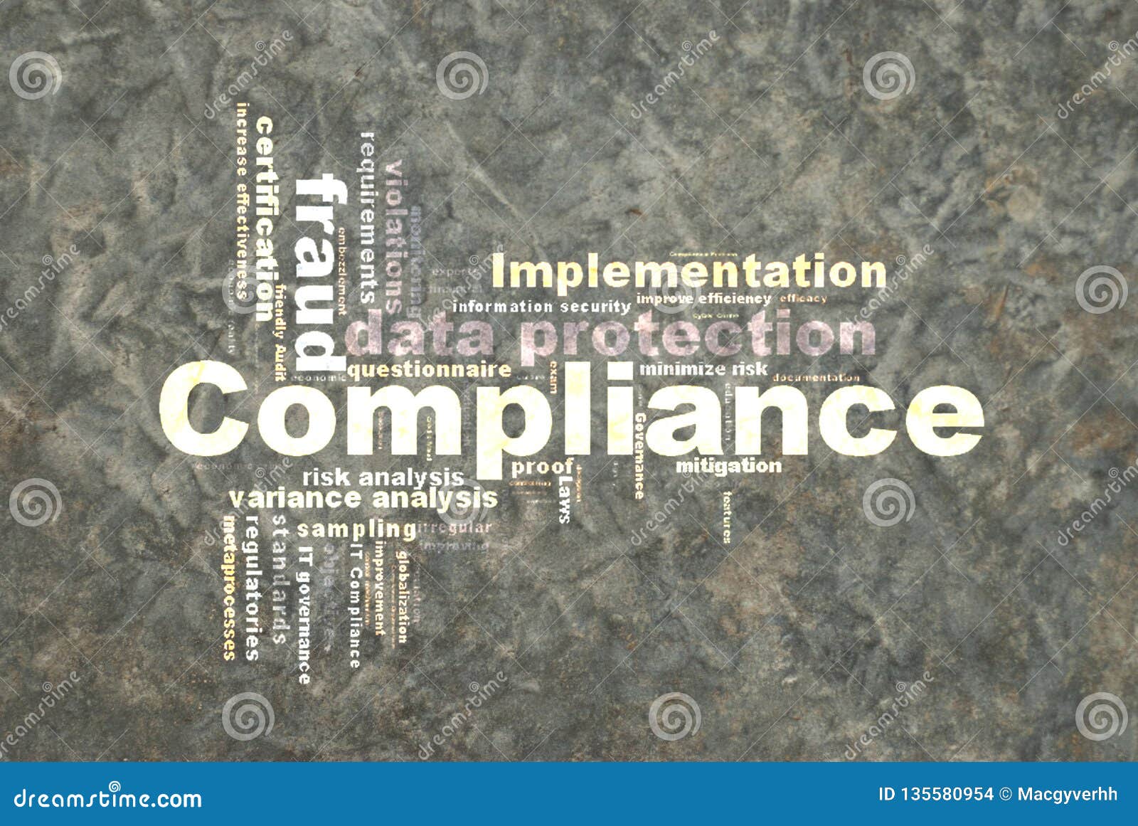 Compliance word cloud stock photo. Image of audit, metaprocesses ...