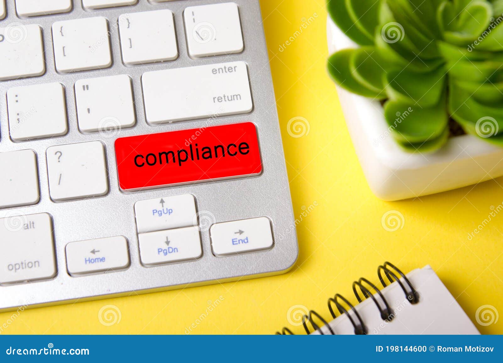 Compliance Word. Keybord at Office Desk Table Stock Photo - Image of ...