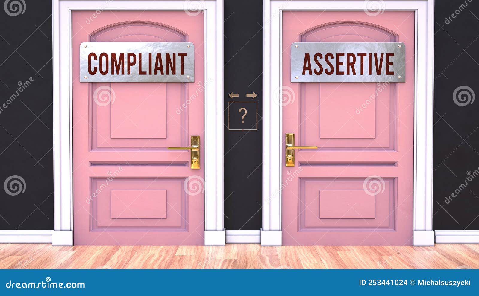 Compliant or Assertive - Making a Choice Stock Photo - Image of ... Compliant or Assertive - Making a Choice Stock Photo - Image of ...