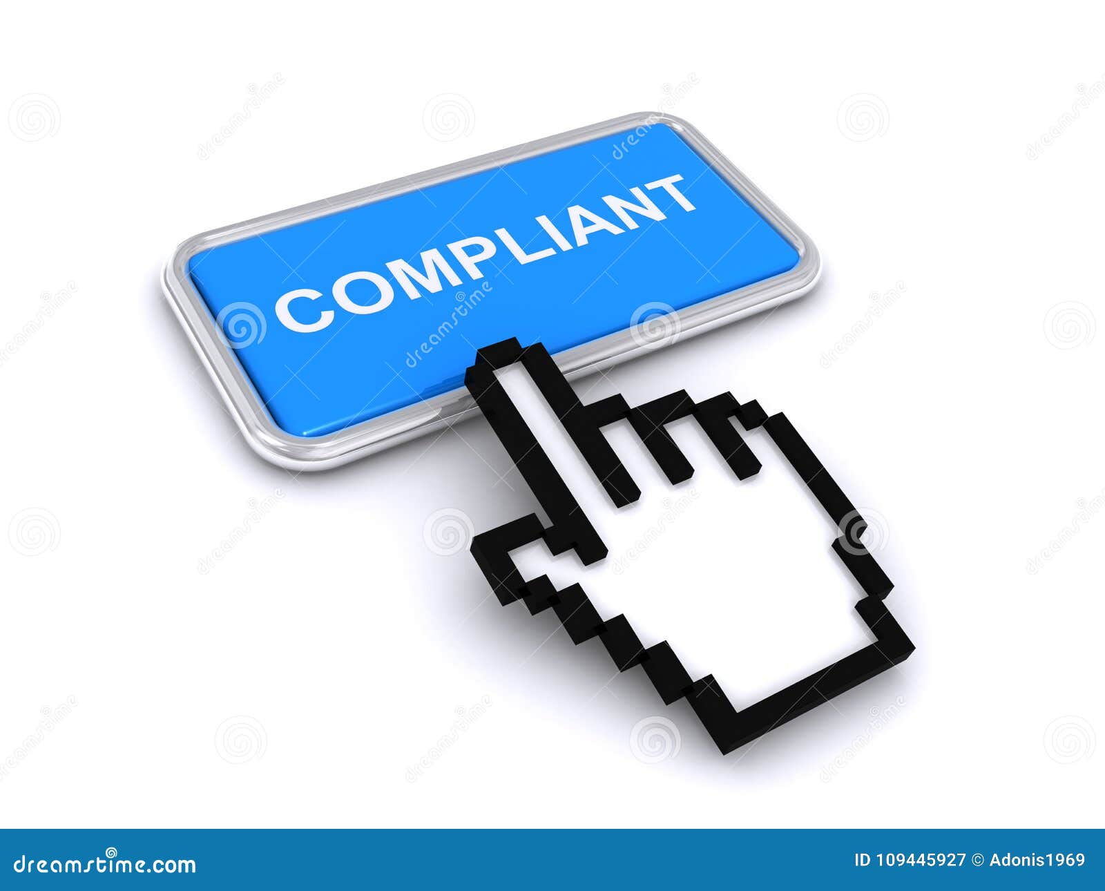 Compliant Button Illustration Stock Illustration - Illustration of ...