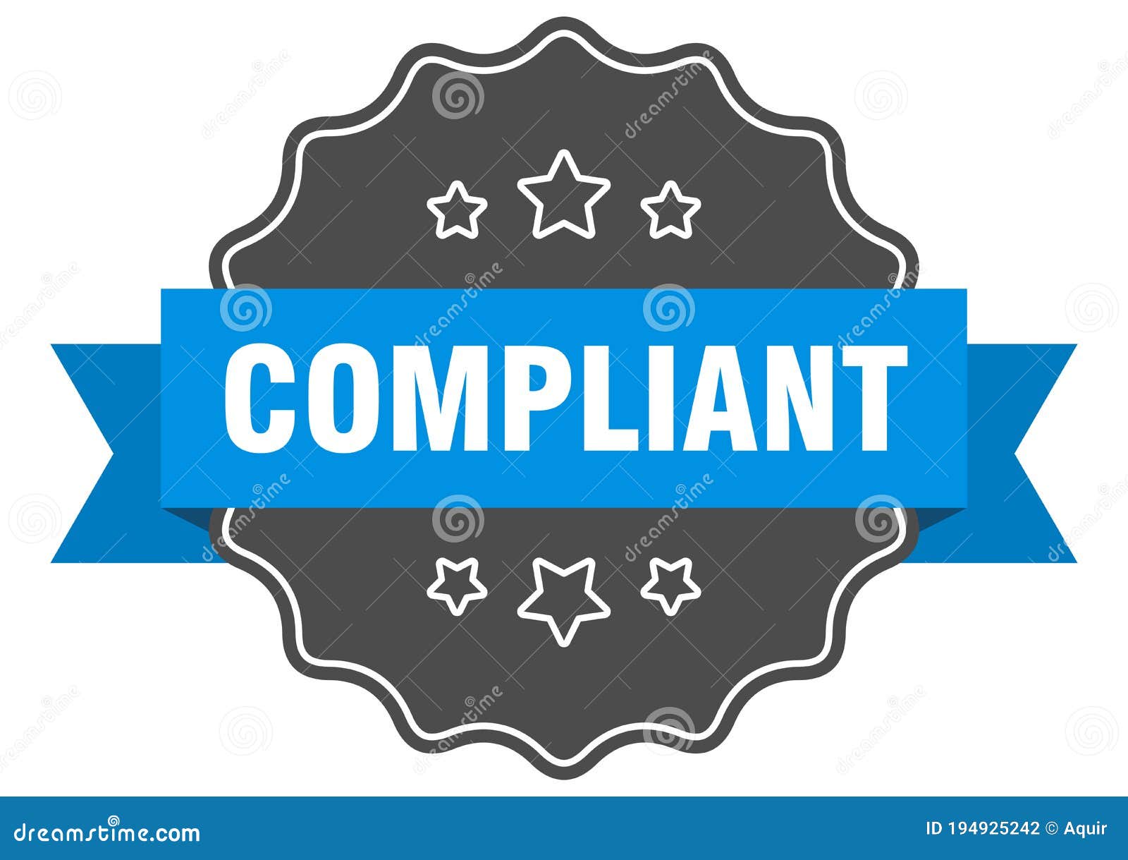 Compliant Label. Compliant Isolated Seal. Sticker. Sign Stock Vector ...
