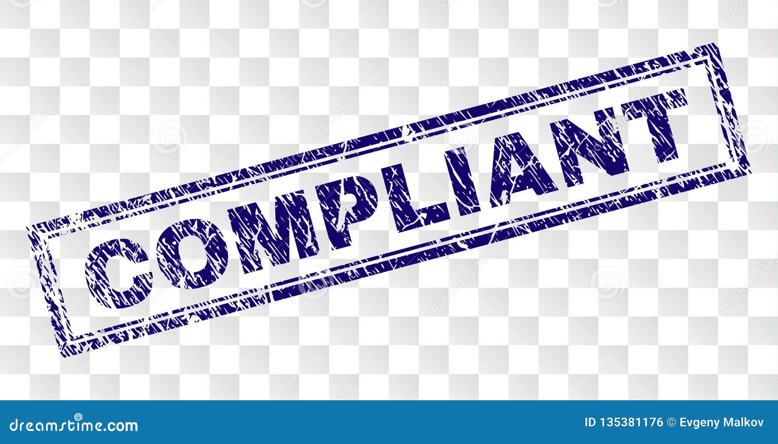 Grunge COMPLIANT Rectangle Stamp Stock Vector - Illustration of frame ...