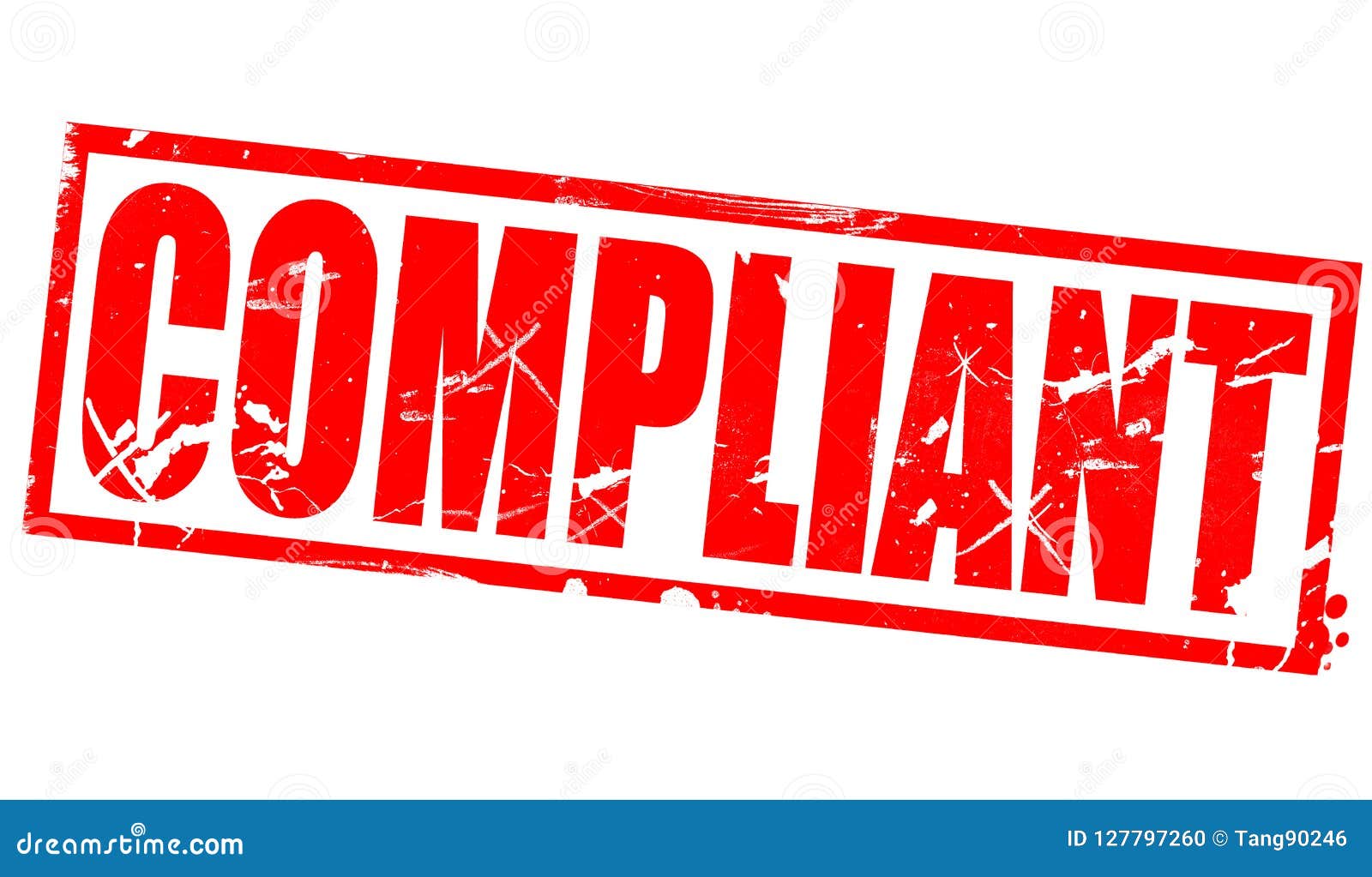 Compliant in red frame stock illustration. Illustration of line - 127797260