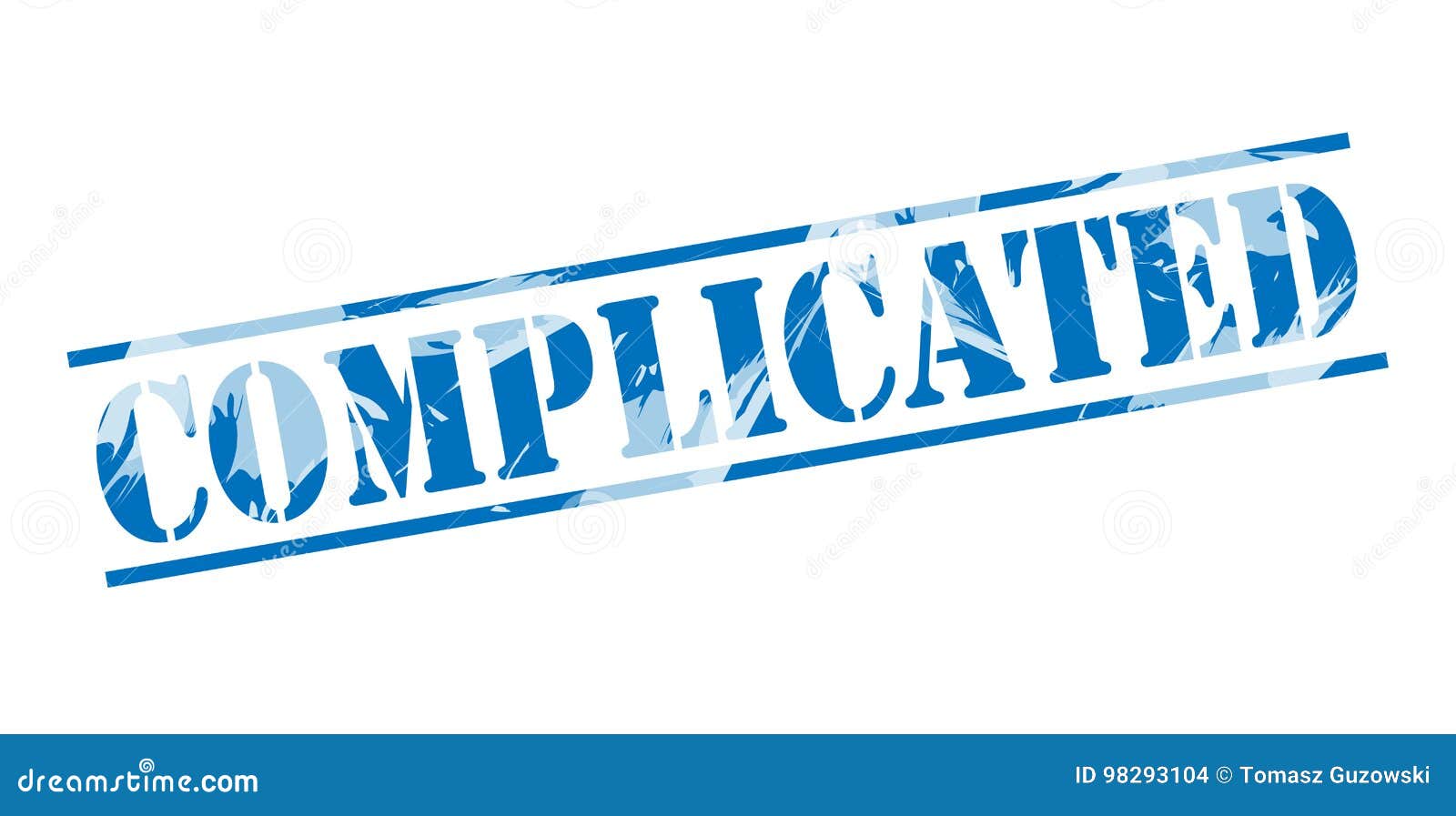 Complicated blue stamp stock illustration. Illustration of button ...