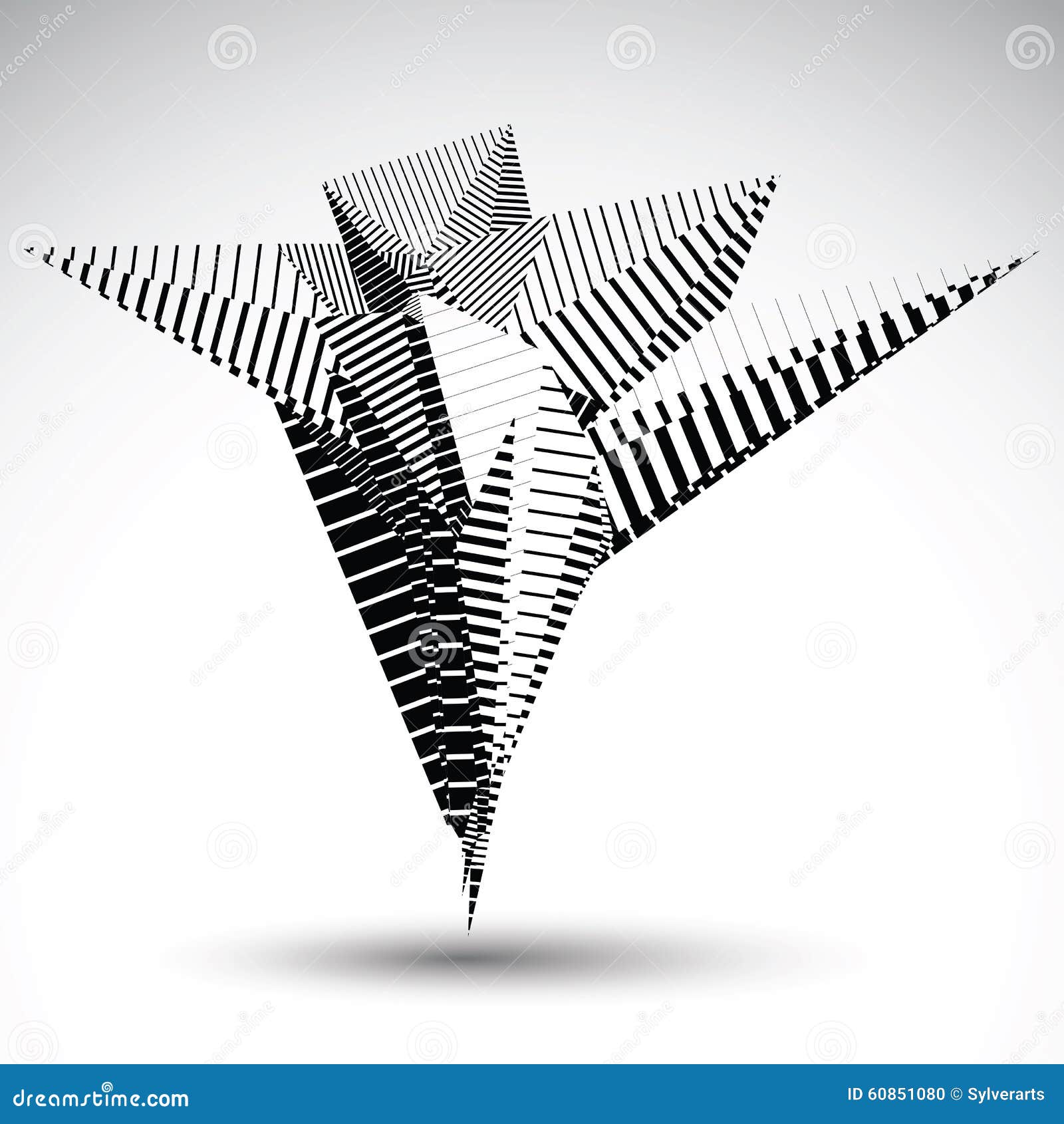 Complicated Contrast Eps8 Element, Geometric Shapes Stock Vector ...