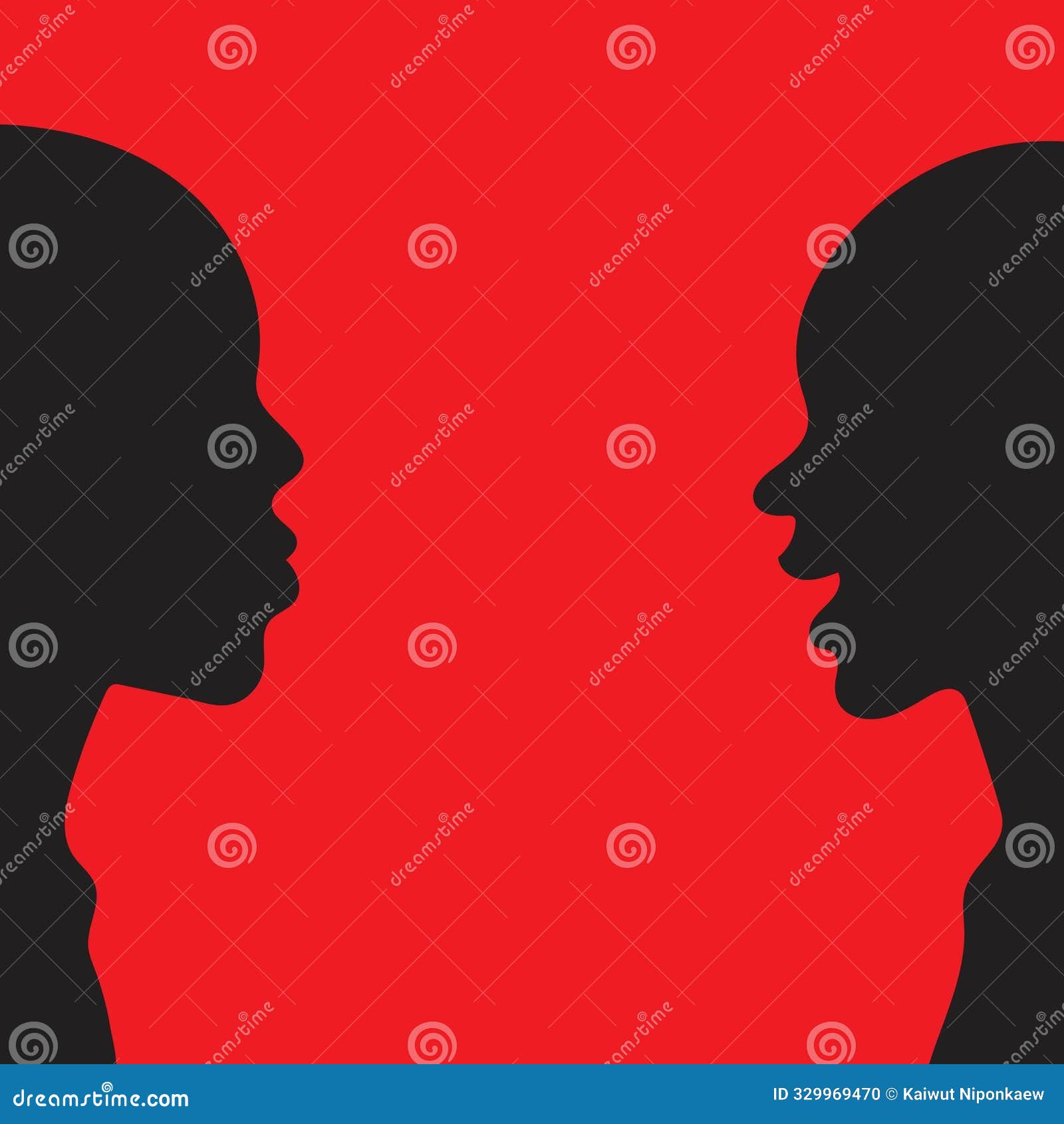 Complicated Conversation between Two People Stock Vector - Illustration ...
