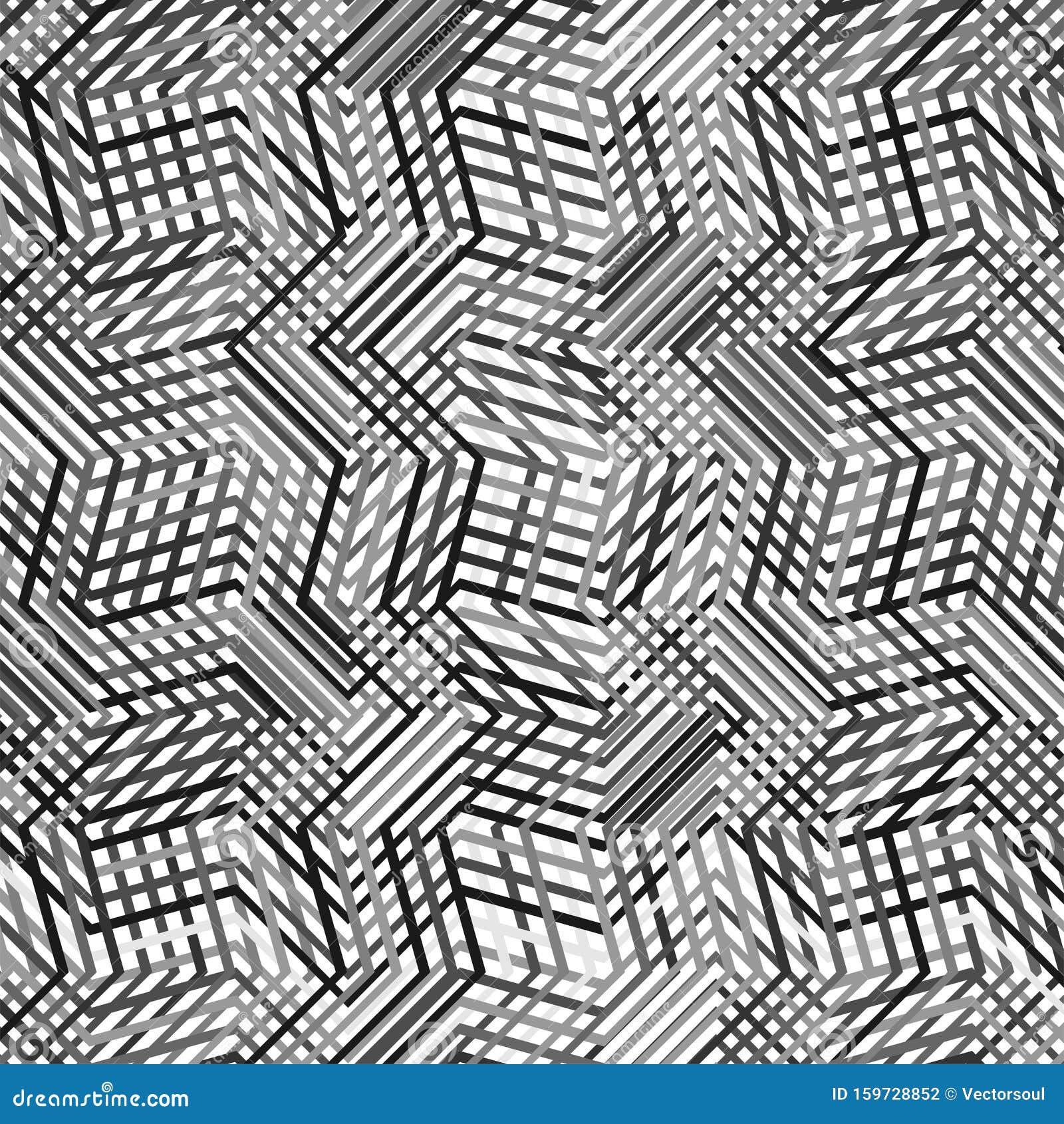 Complicated Greyscale Geometric Pattern, Geometric Texture of ...