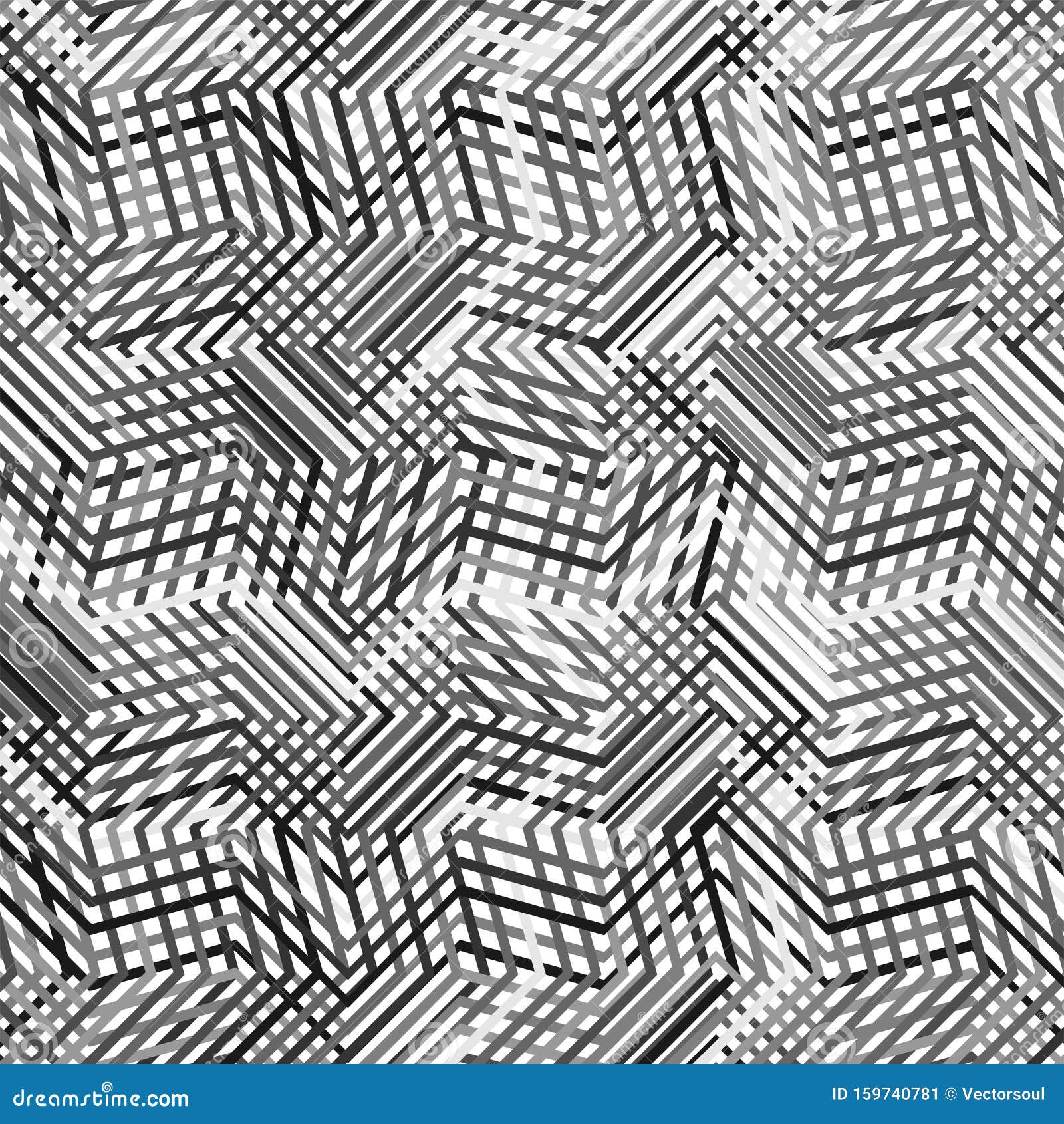 Complicated Greyscale Geometric Pattern, Geometric Texture of ...