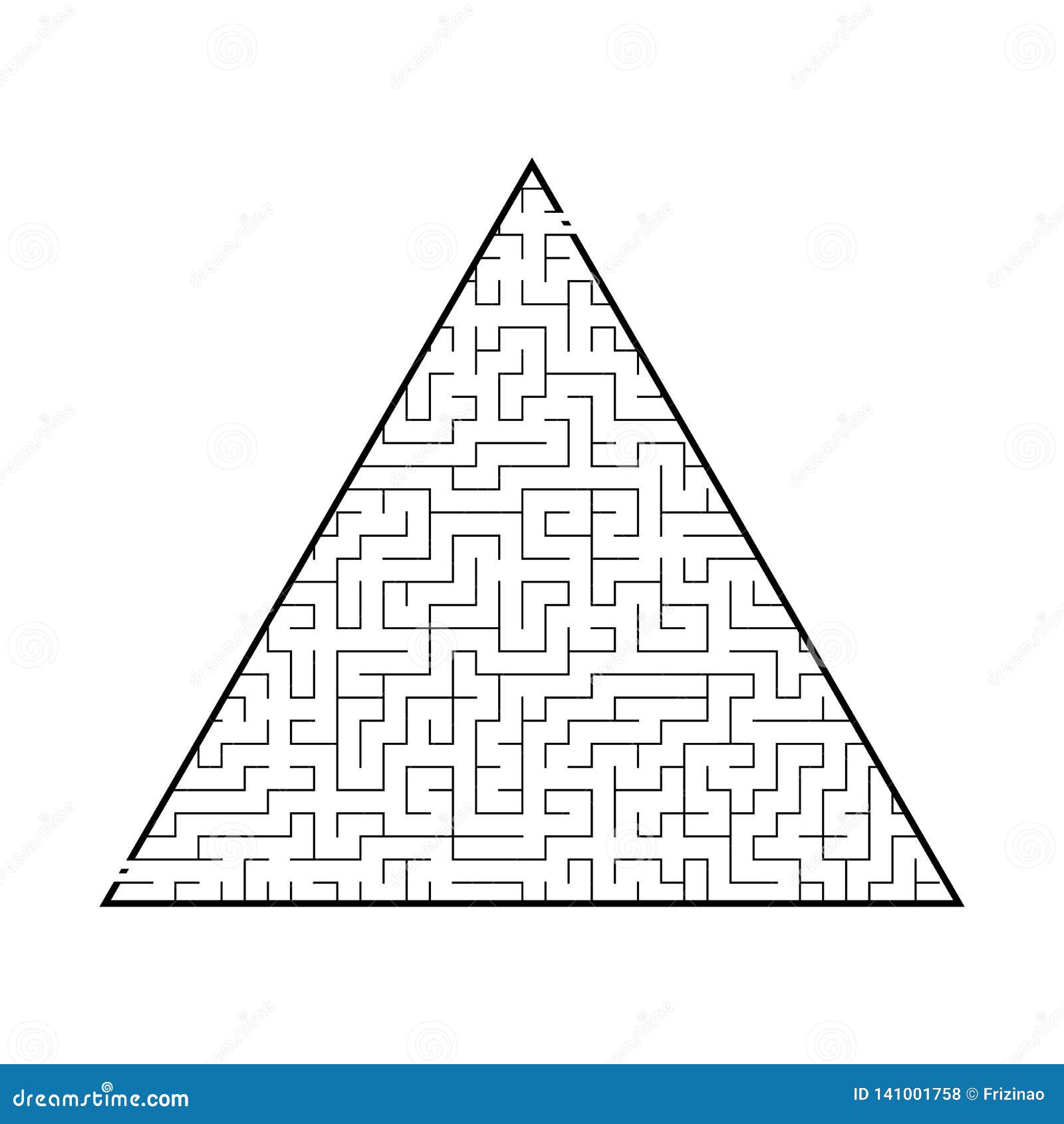 Complicated Large Triangular Labyrinth. Game for Kids and Adults ...