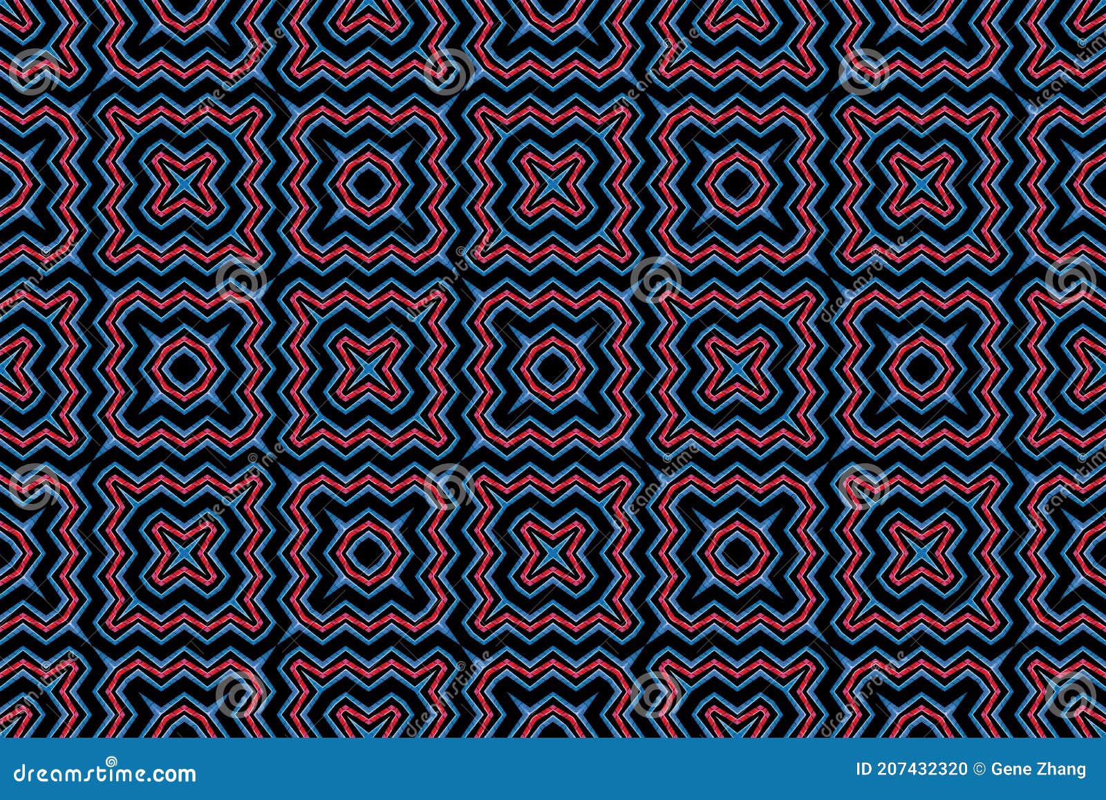 Complicated Pattern of Repeated Squares Stock Illustration ...