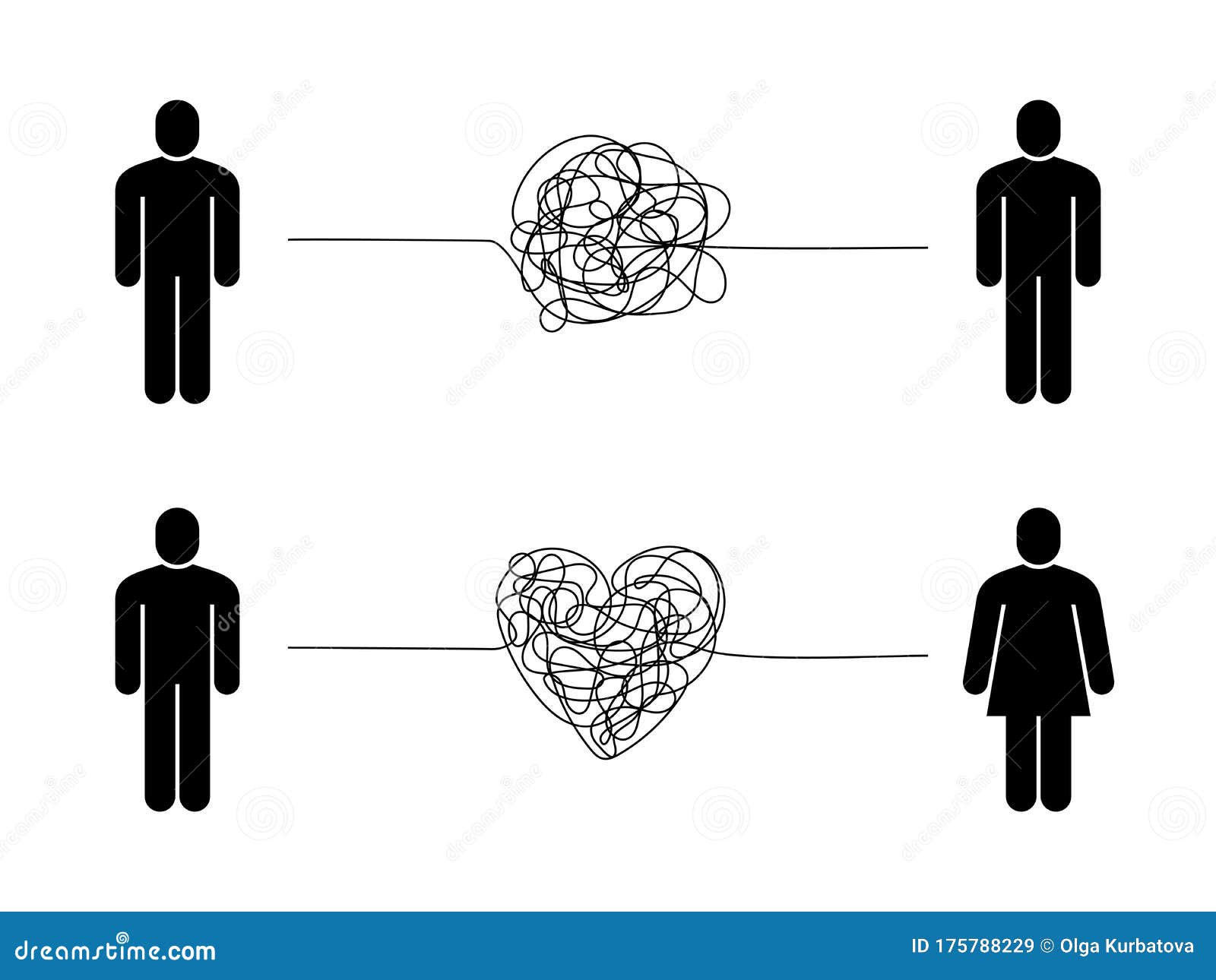 Couple Connection Partnership Vector Icon Logotype. Team Cooperation ...