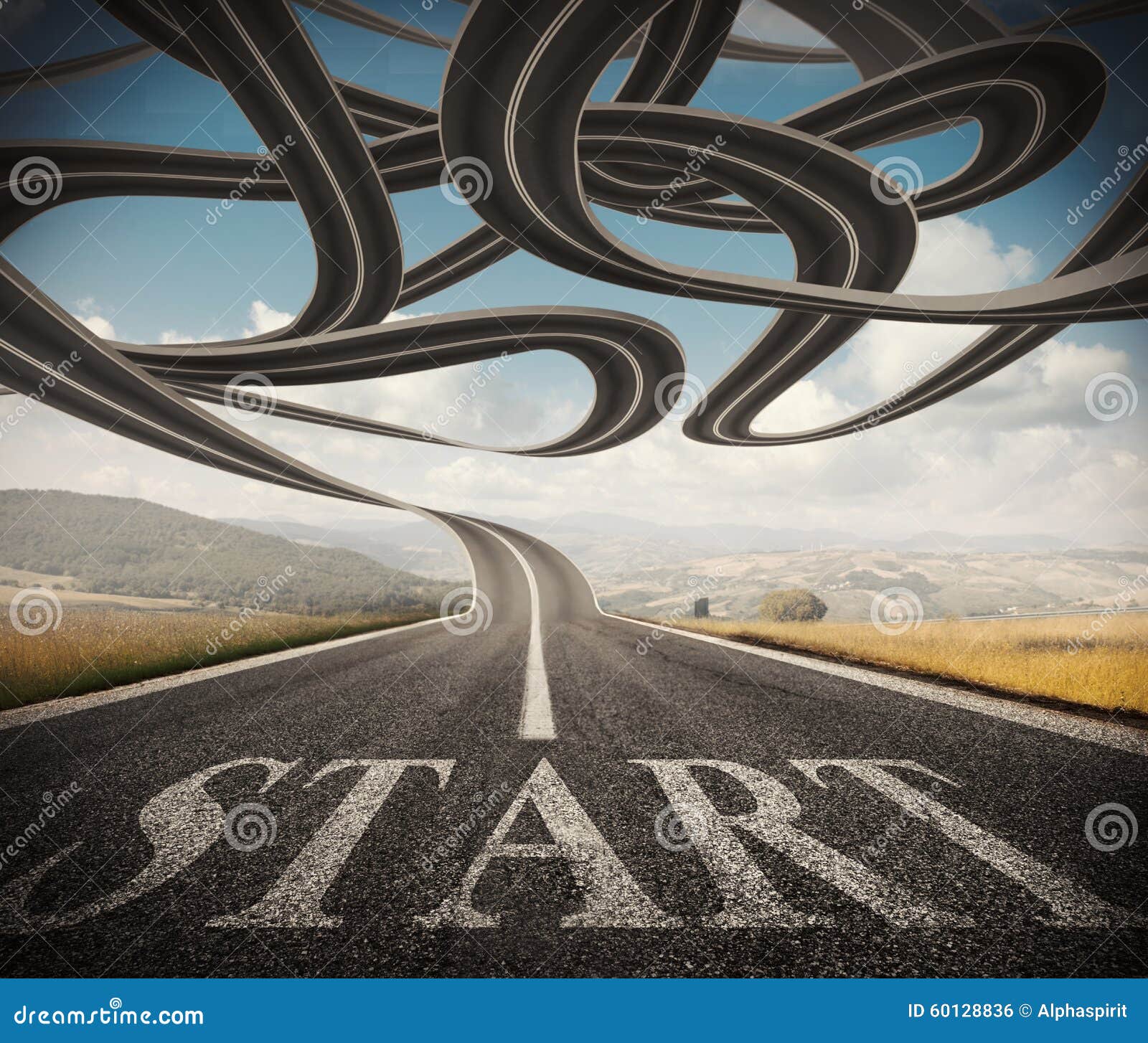 Complicated road stock photo. Image of confused, perspective - 60128836