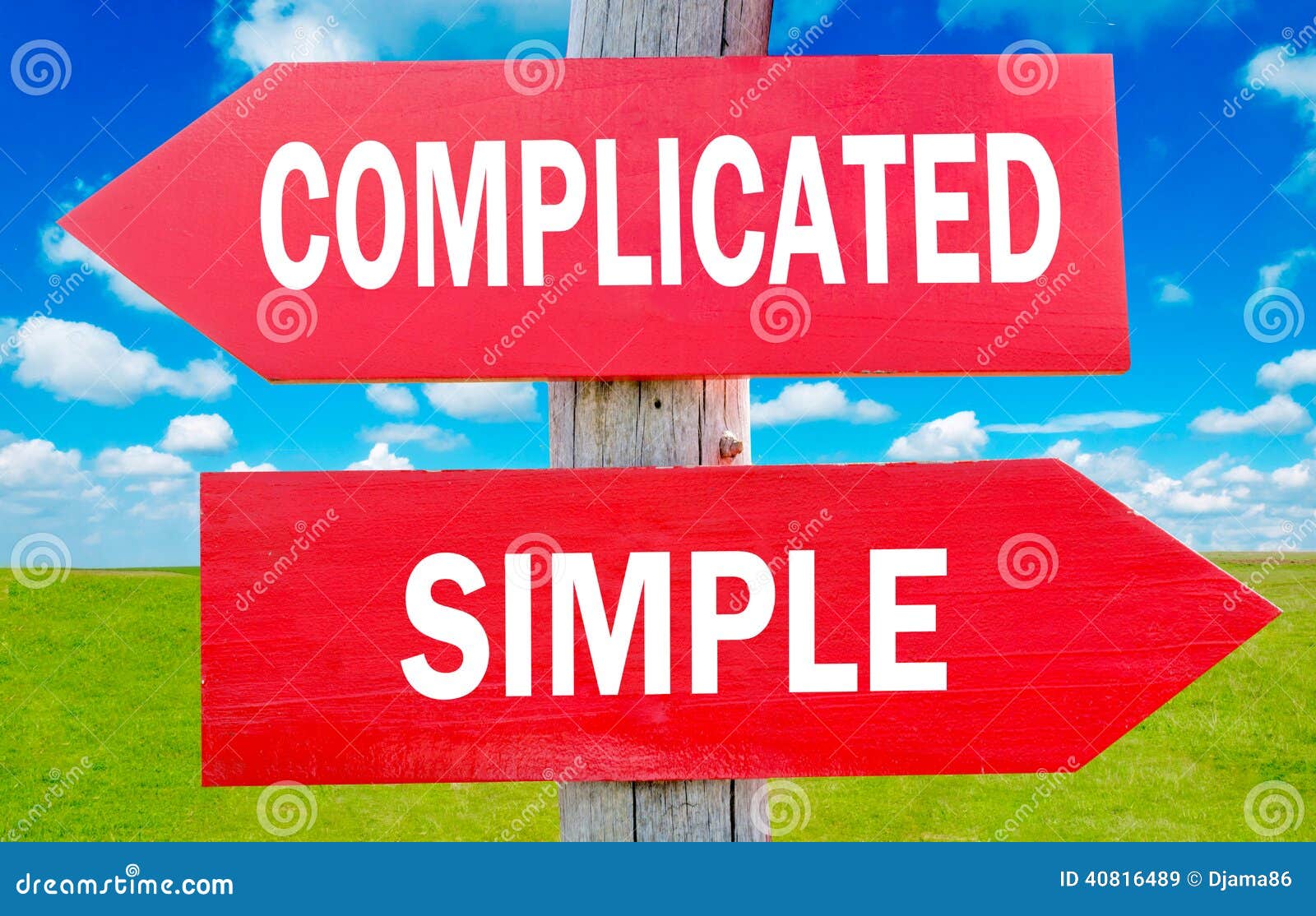 Complicated or simple stock image. Image of landscape - 40816489