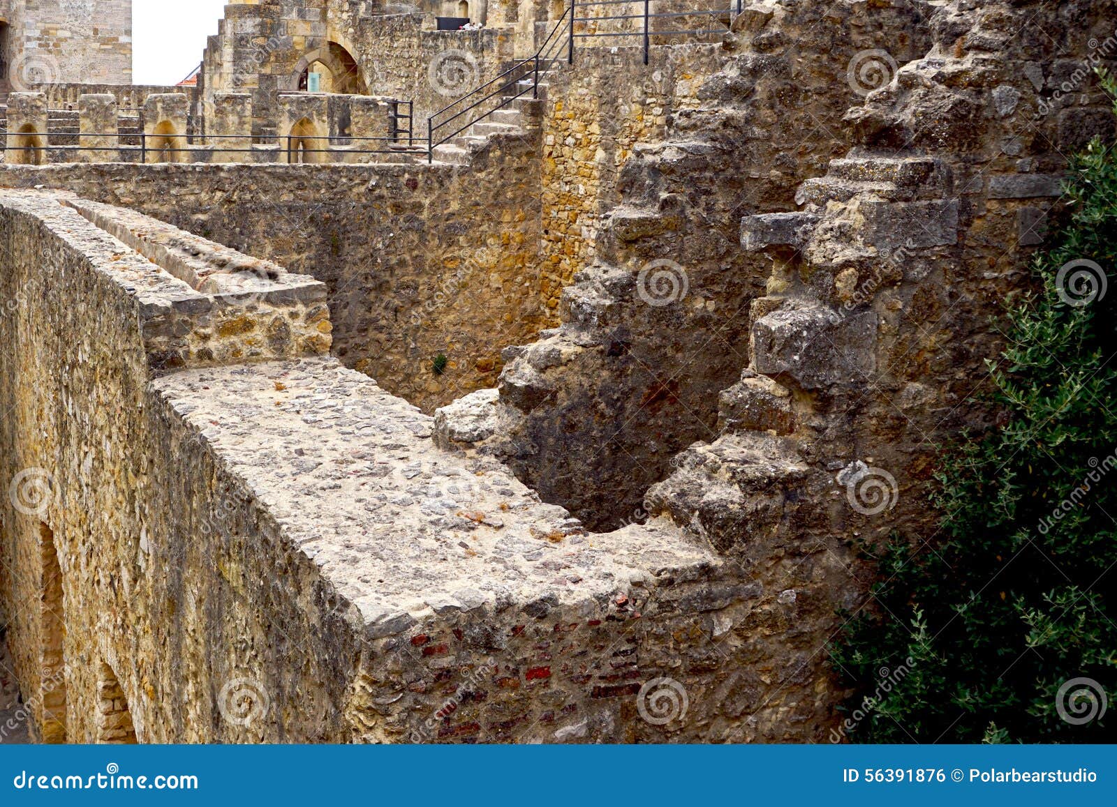 Complicated Space in Castle Stock Photo - Image of medieval, archway ...