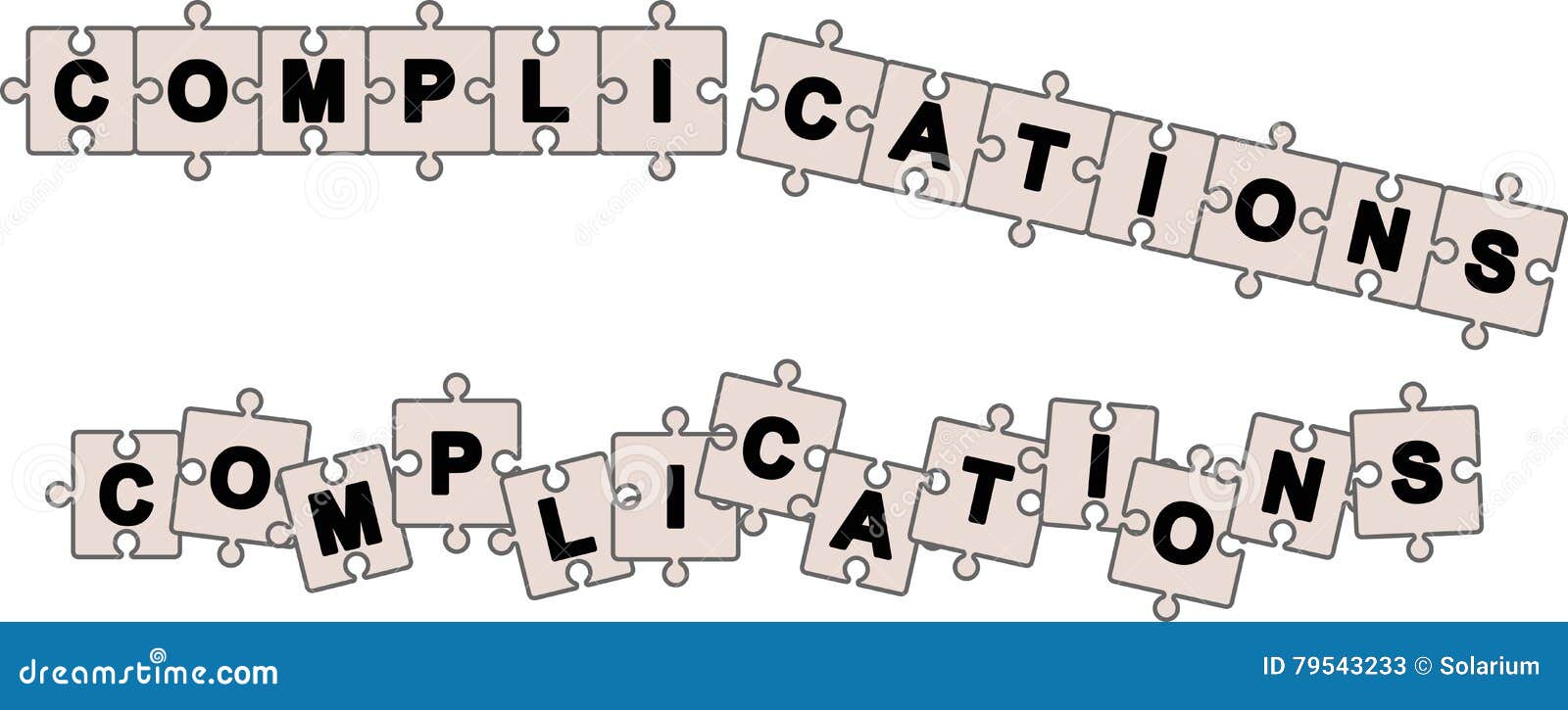 Complication stock vector. Illustration of sign, vector - 79543233