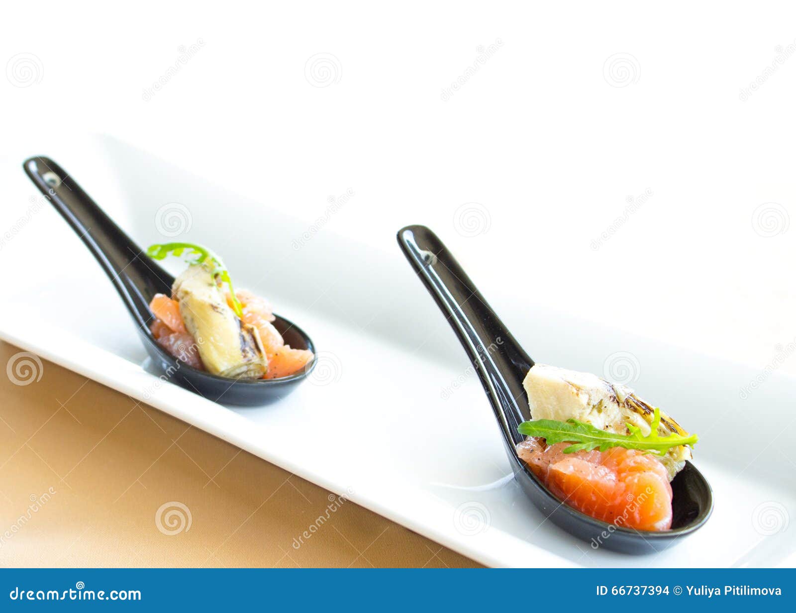 Compliment from the chef stock photo. Image of food, fish - 66737394