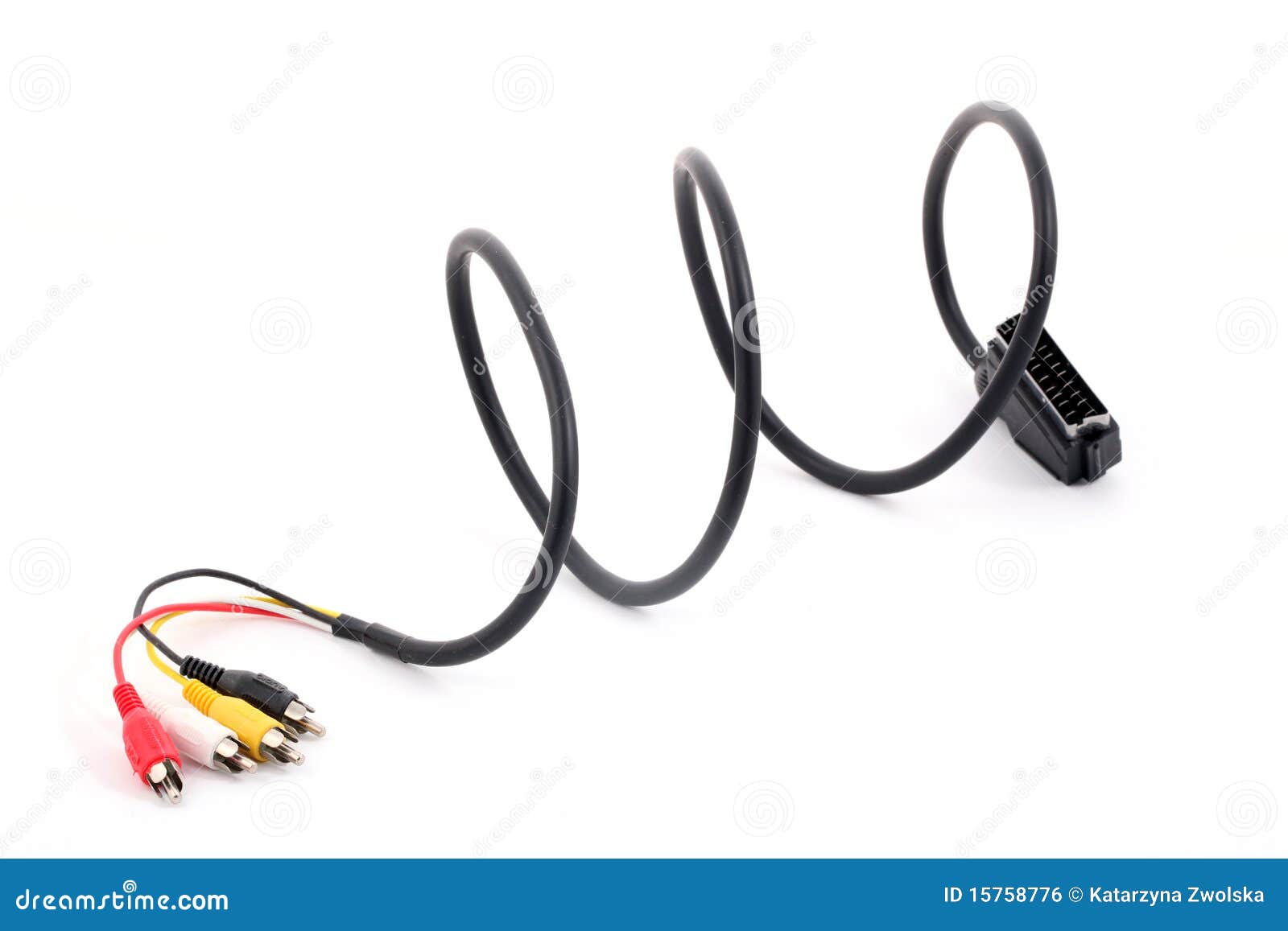 Component cable stock photo. Image of hifi, communication - 15758776
