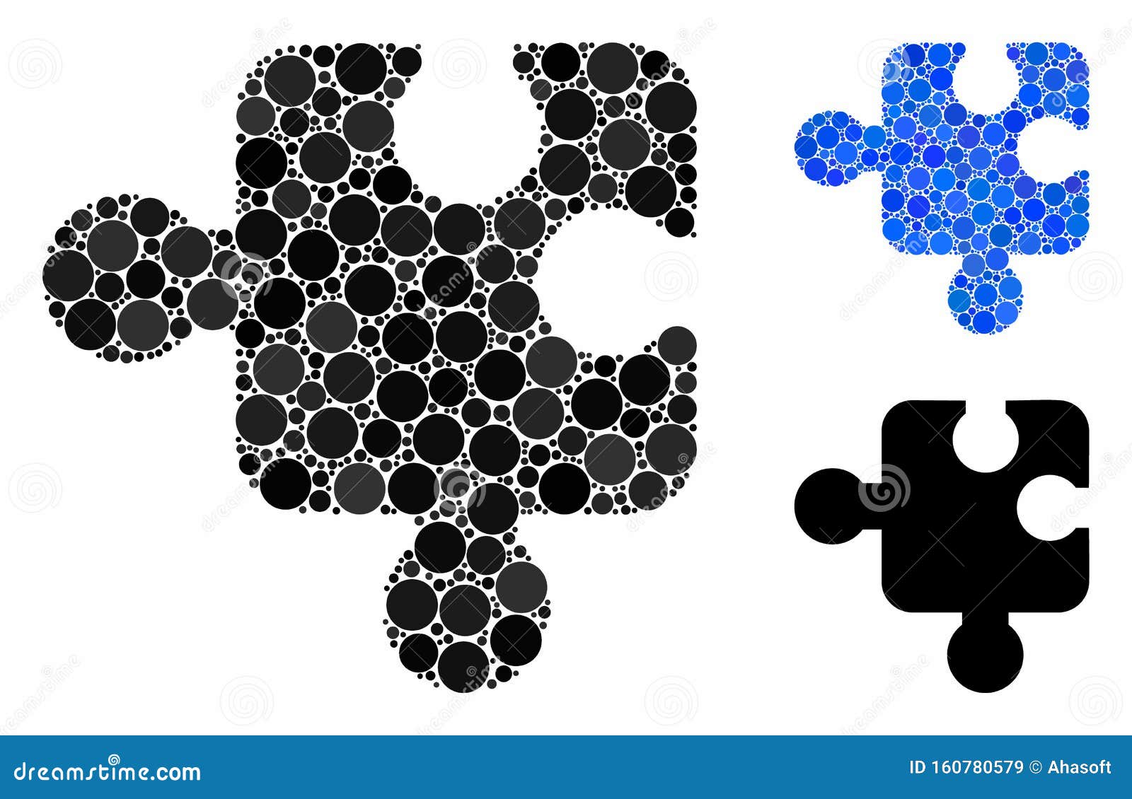 Component Composition Icon of Round Dots Stock Vector - Illustration of ...