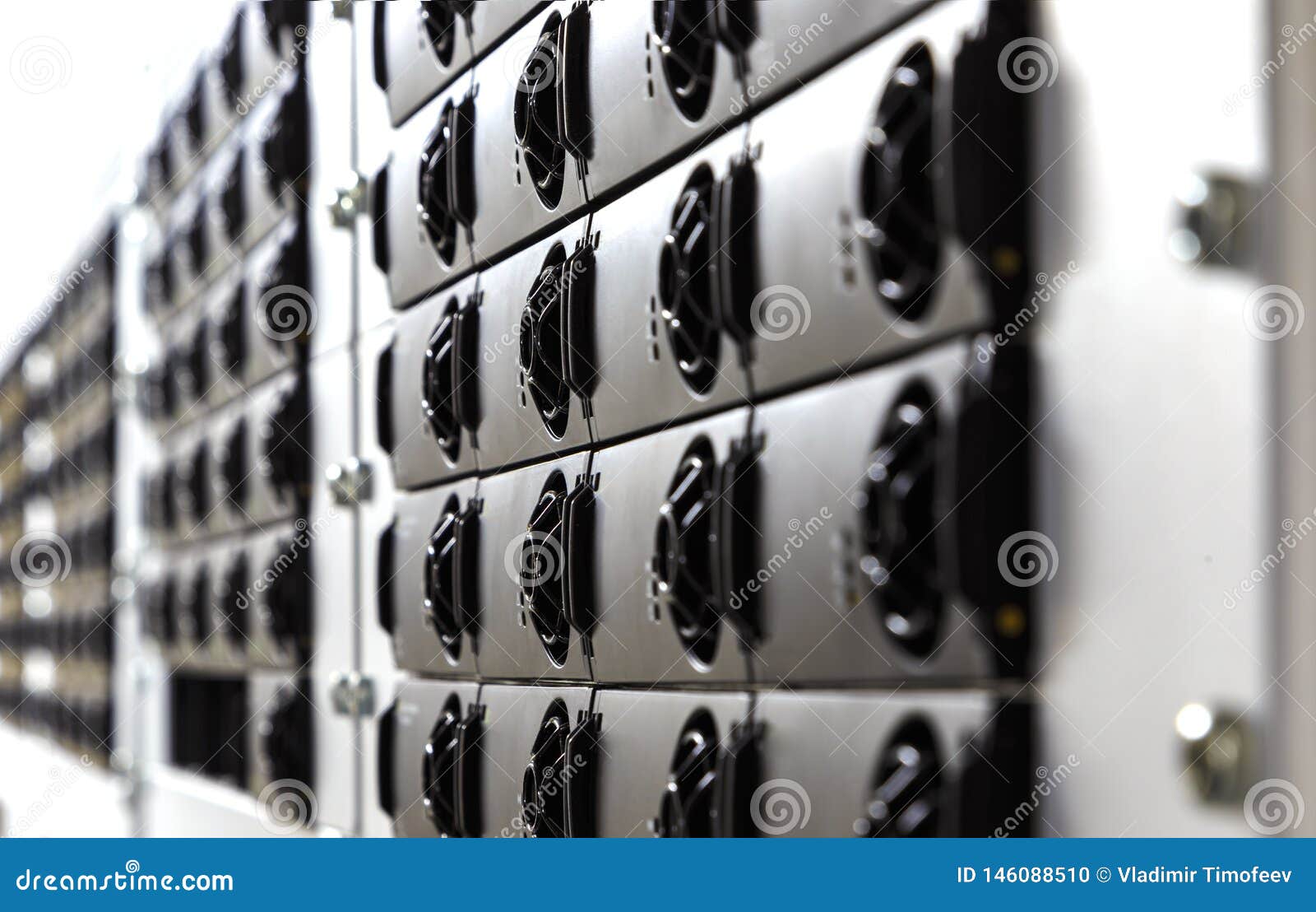 Component of Computer Server Cooling System in Brown Tone Stock Photo ...