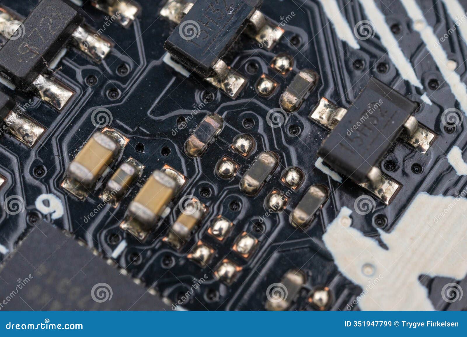 Component Details of a Computer Motherboard.. Stock Image - Image of ...