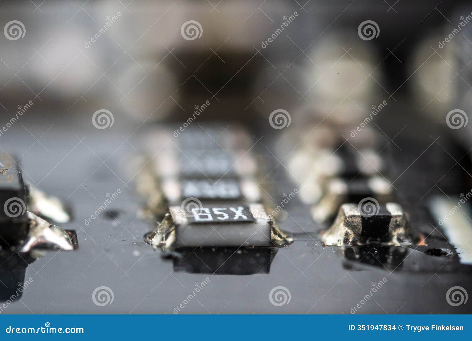 Component Details of a Computer Motherboard.. Stock Photo - Image of ...