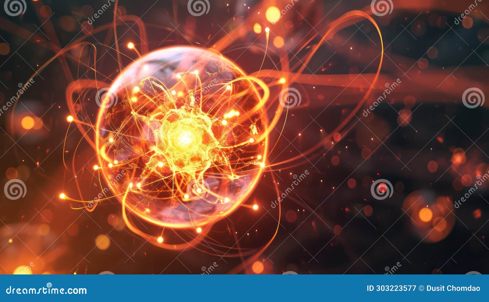 Nuclear Fission Symbol. Concept Words Nuclear Fission On Beautiful ...