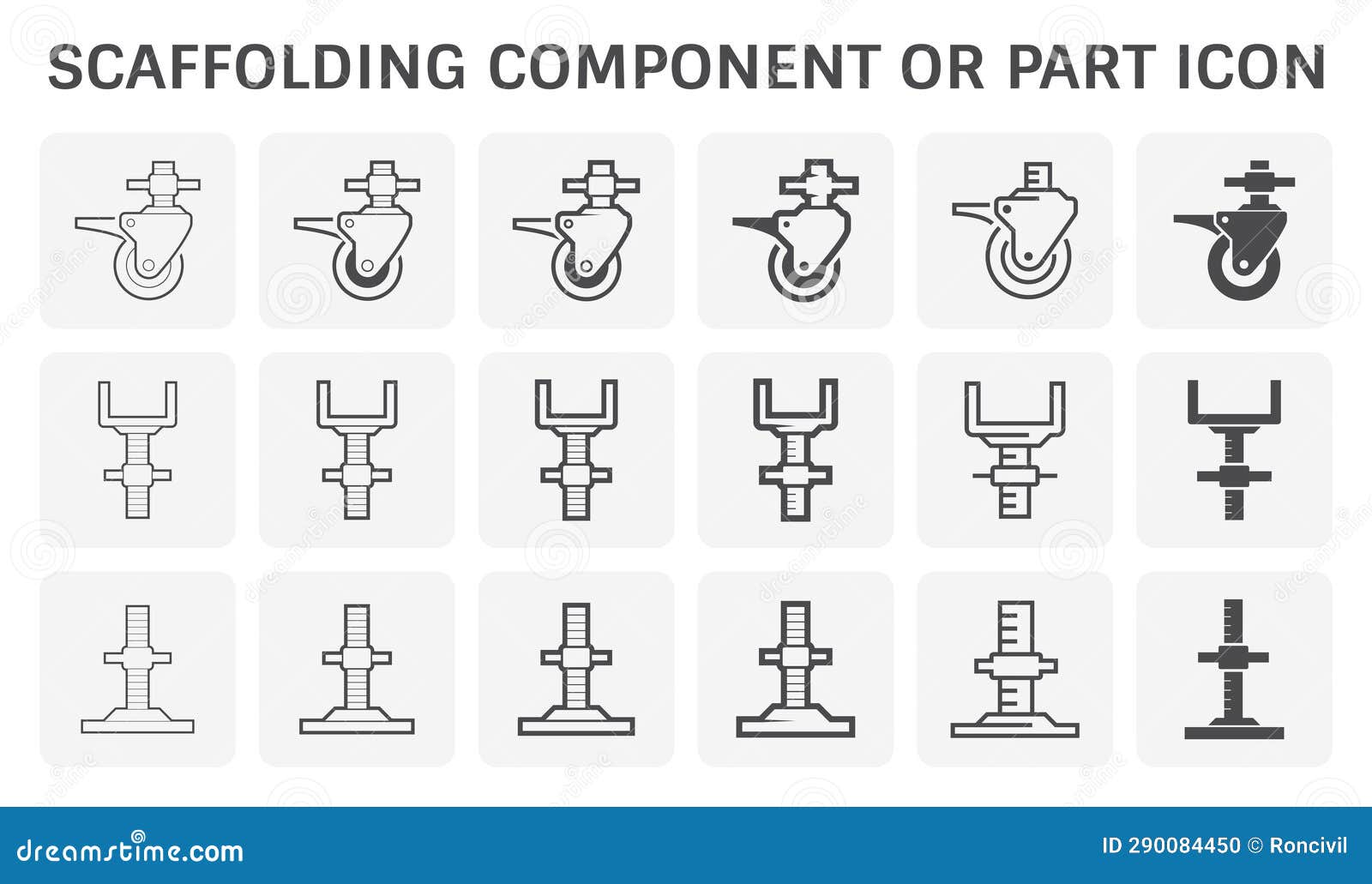 Component Part of Scaffold, Staging Vector Icon. Stock Vector ...