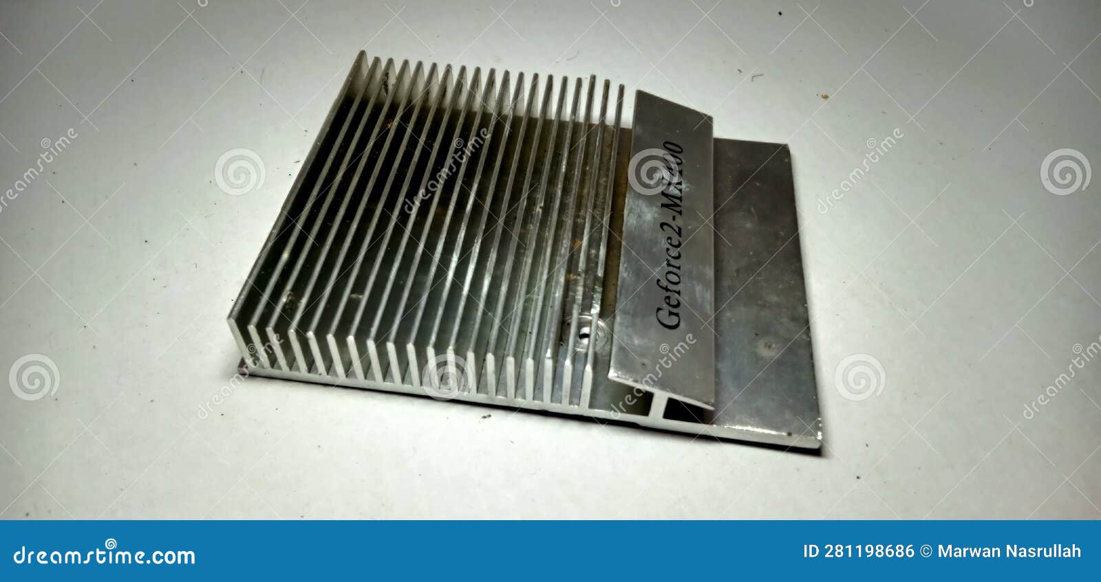 A Component Photo of a Graphics Processing Unit Part of a Computer ...