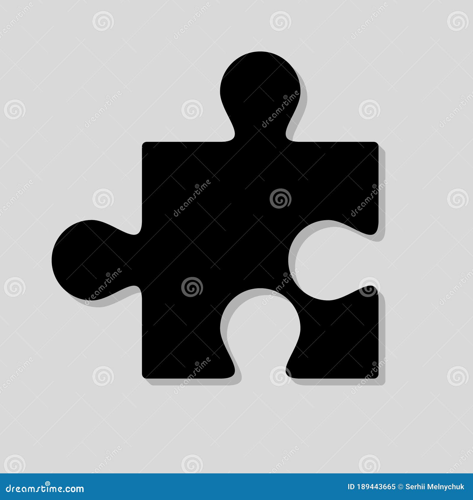 A Component of the Puzzle. Vector Image. Stock Vector - Illustration of ...