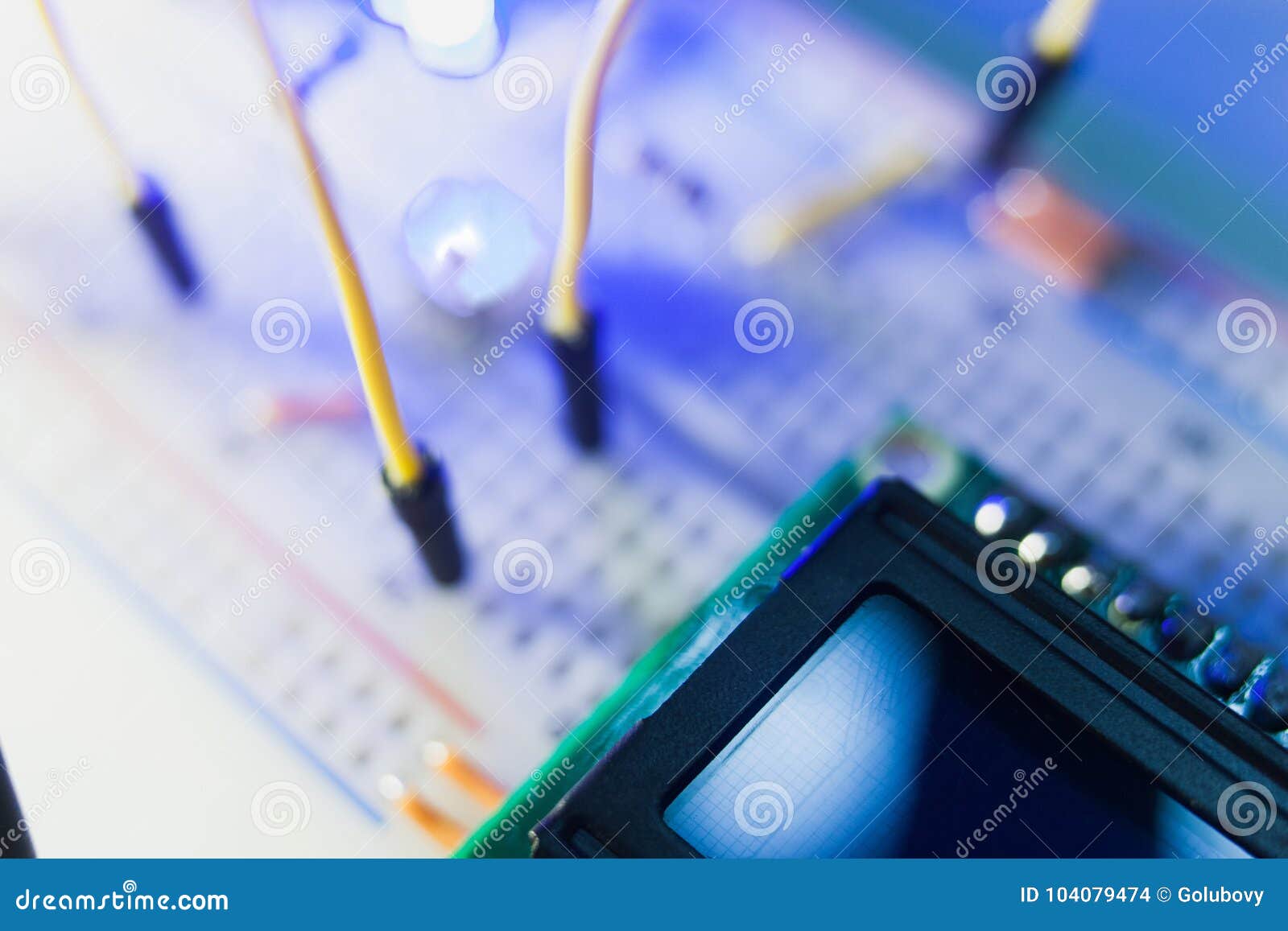 Component of Smart Robotics Breadboard Stock Photo - Image of project ...
