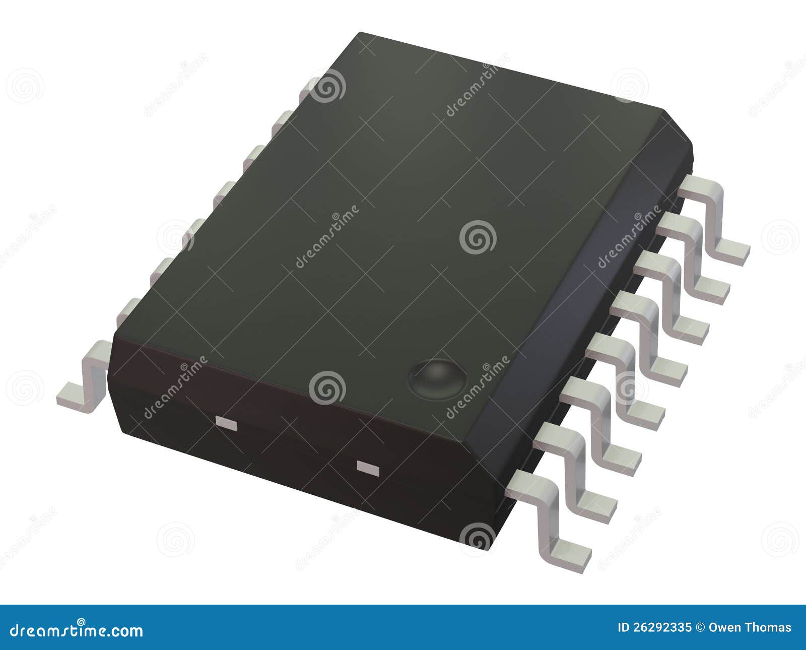 Componente Aislado De SOIC 16W Stock de ilustración - Ilustración de ...
