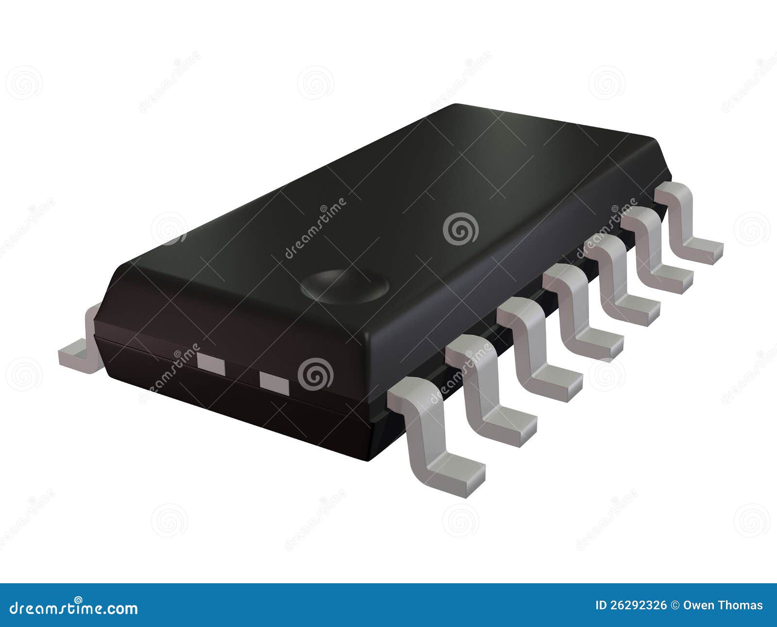 Componente Isolado De SOIC 16N Ilustração Stock - Ilustração de ...