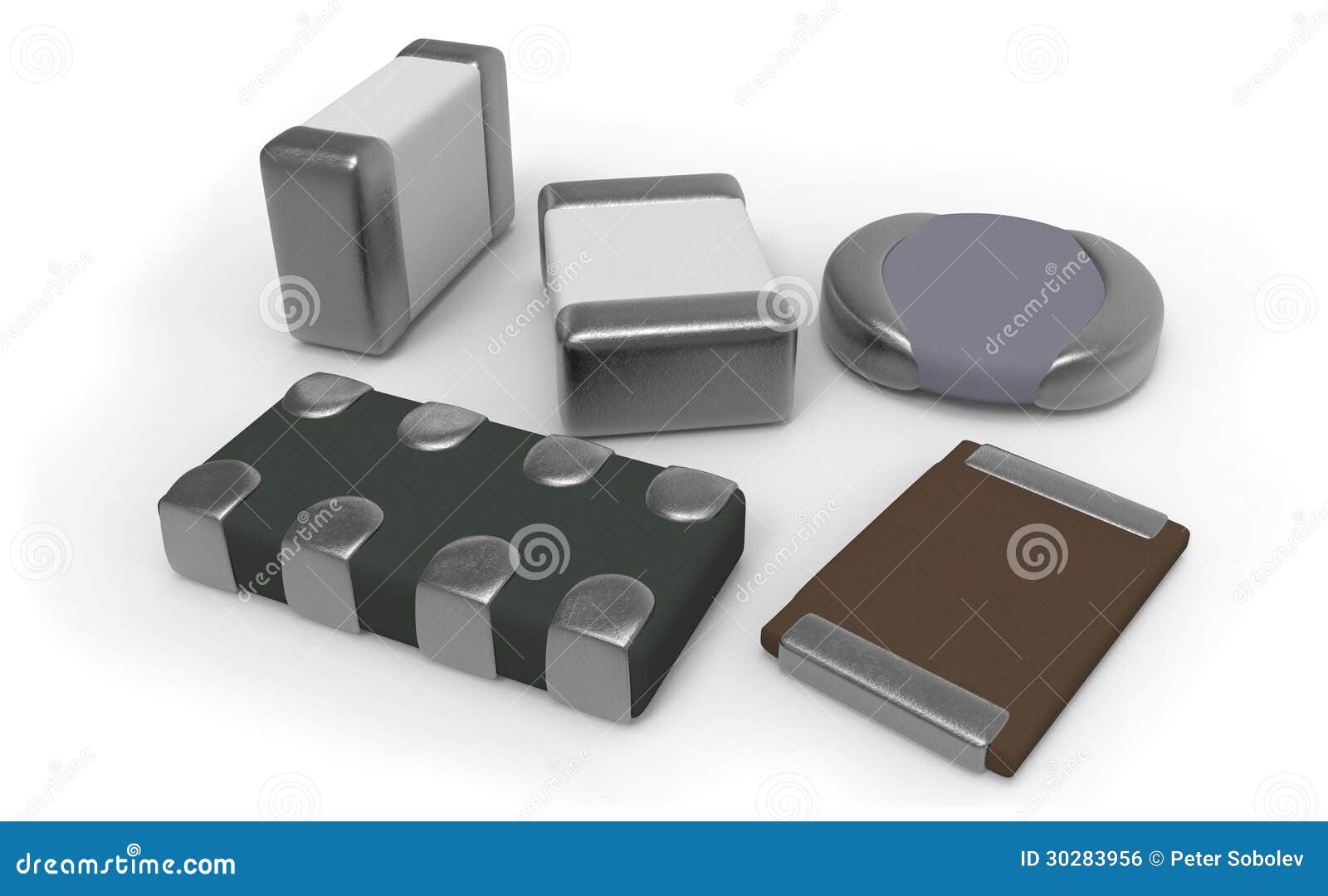 Componentes Electrónicos De SMD Stock de ilustración - Ilustración de ...