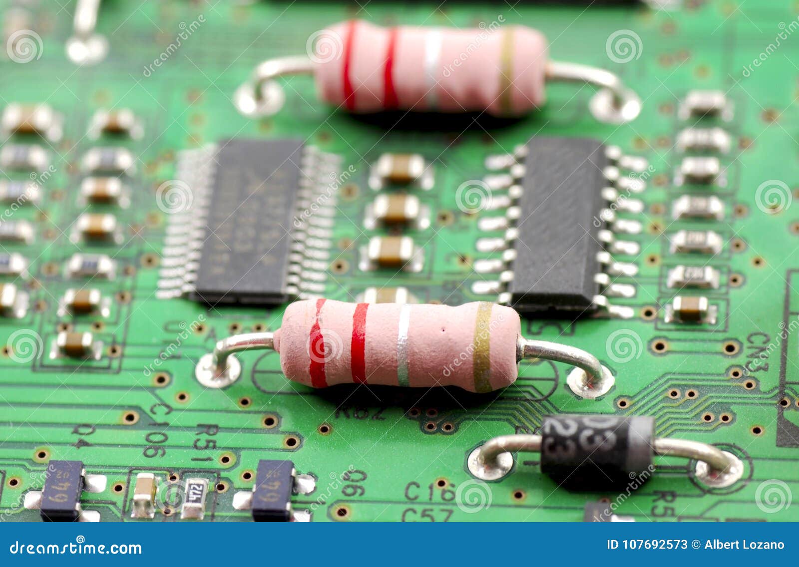 Componentes Electrónicos Y Dispositivos Imagen de archivo - Imagen de ...