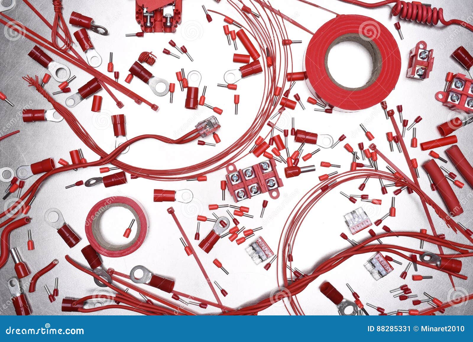 Components and Accessories for Electrical Installations Stock Image ...