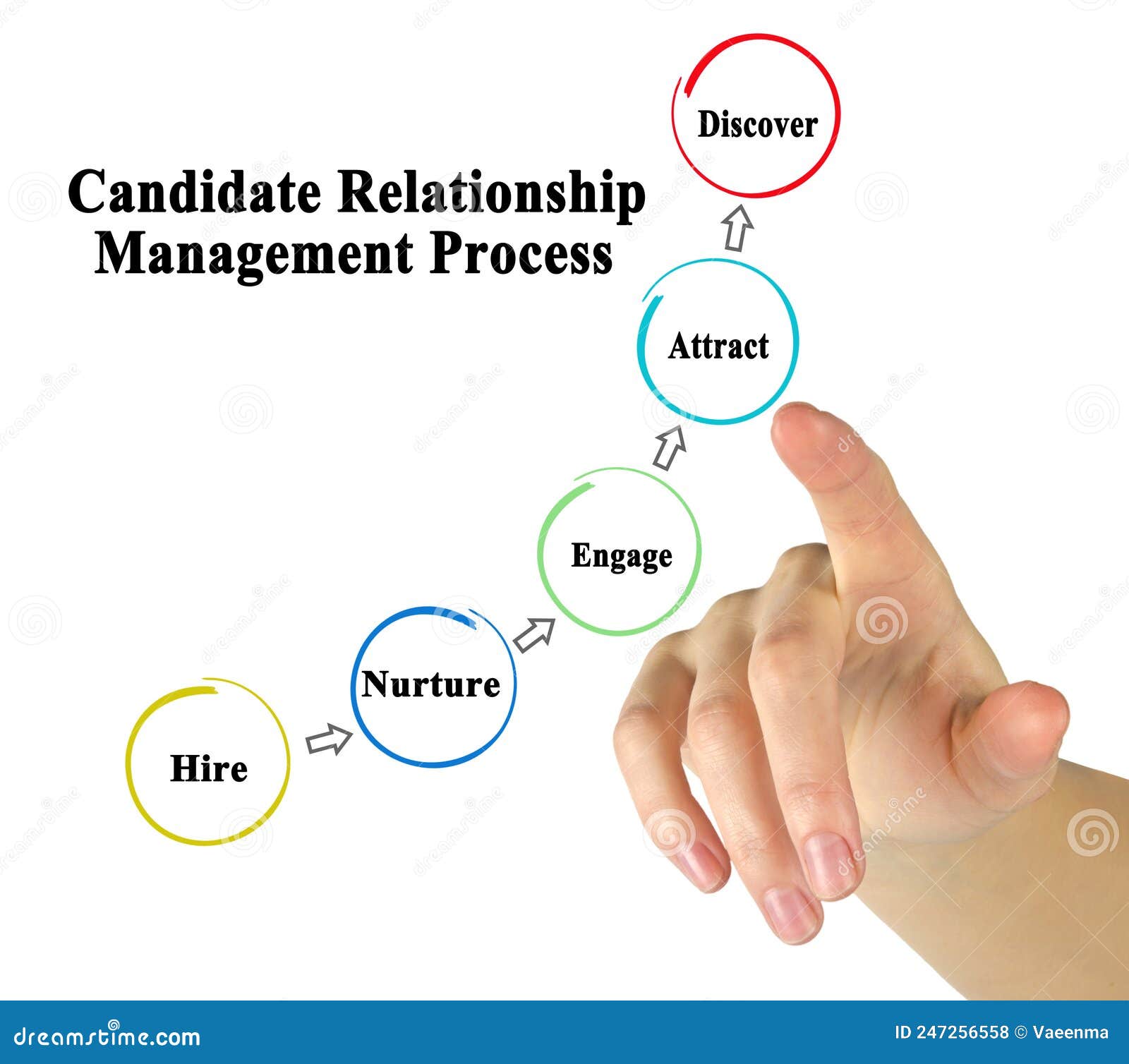 Candidate Relationship Management Process Stock Photo - Image of human ...