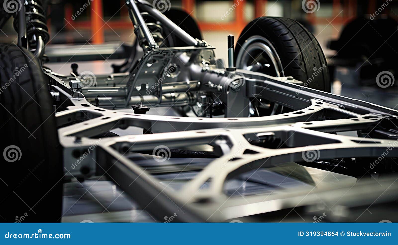 Components Chassis Car Production Stock Illustration - Illustration of ...