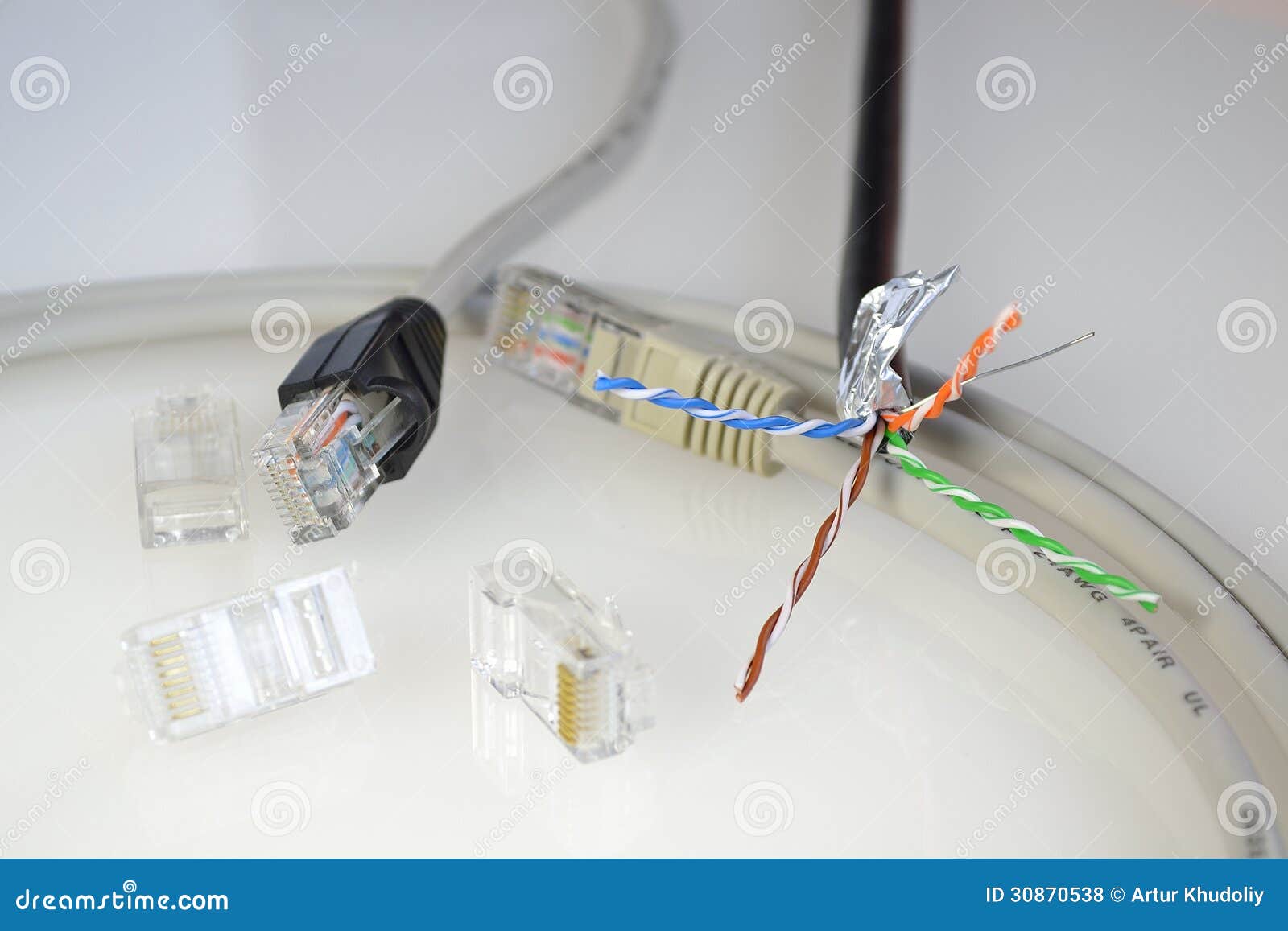 Components for Construction Network Stock Photo - Image of computer ...